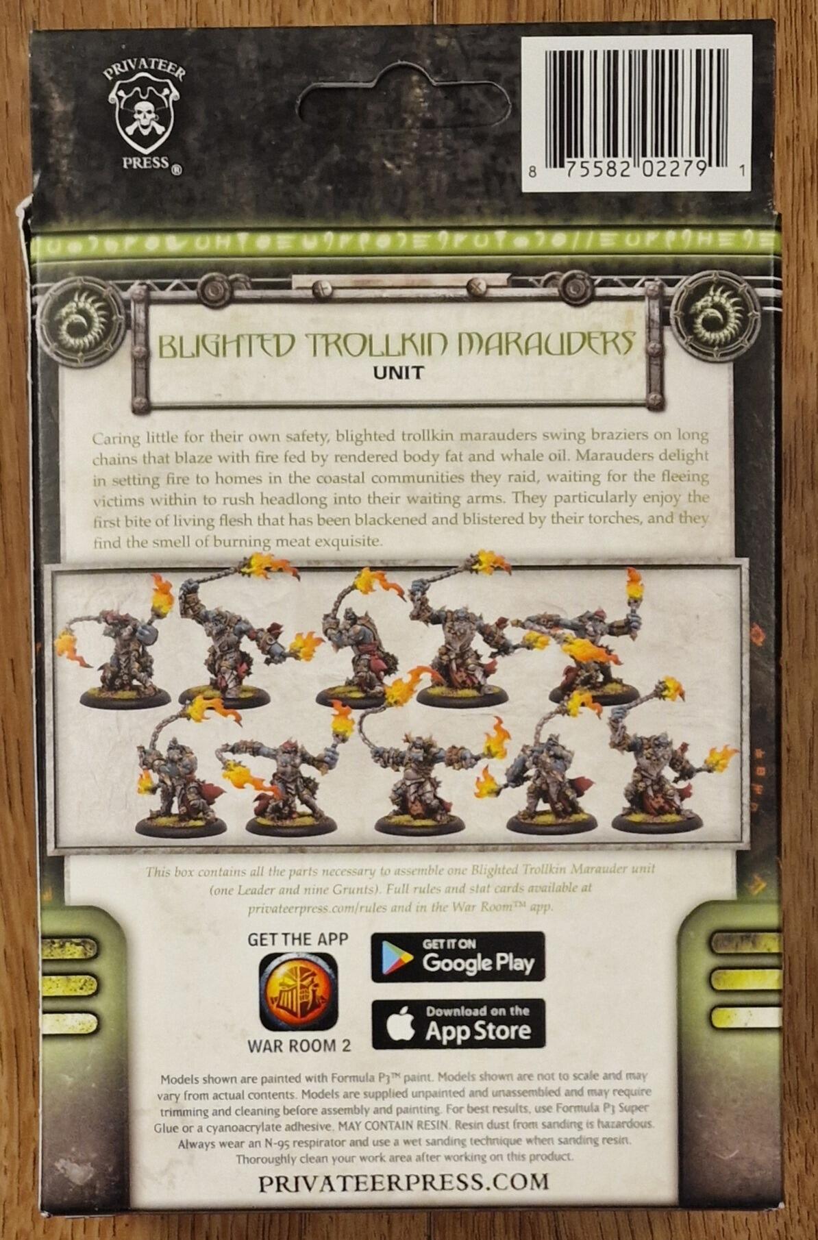 Warmachine Miniature CRYX Blighted Trollkin Marauders by Privateer Press