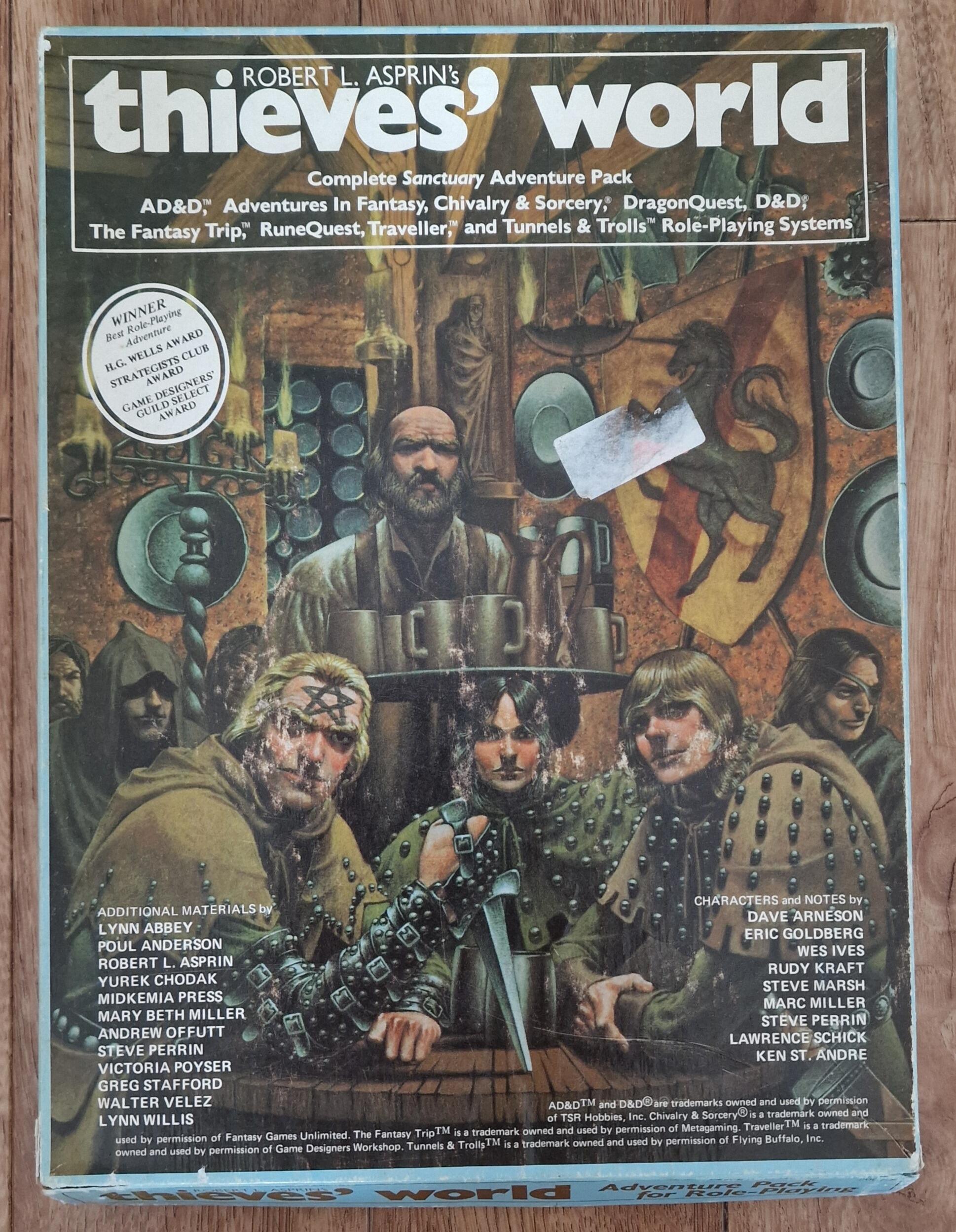 Thieves World Box Set Chaosium AD&D C&S Runequest Traveller Multi system