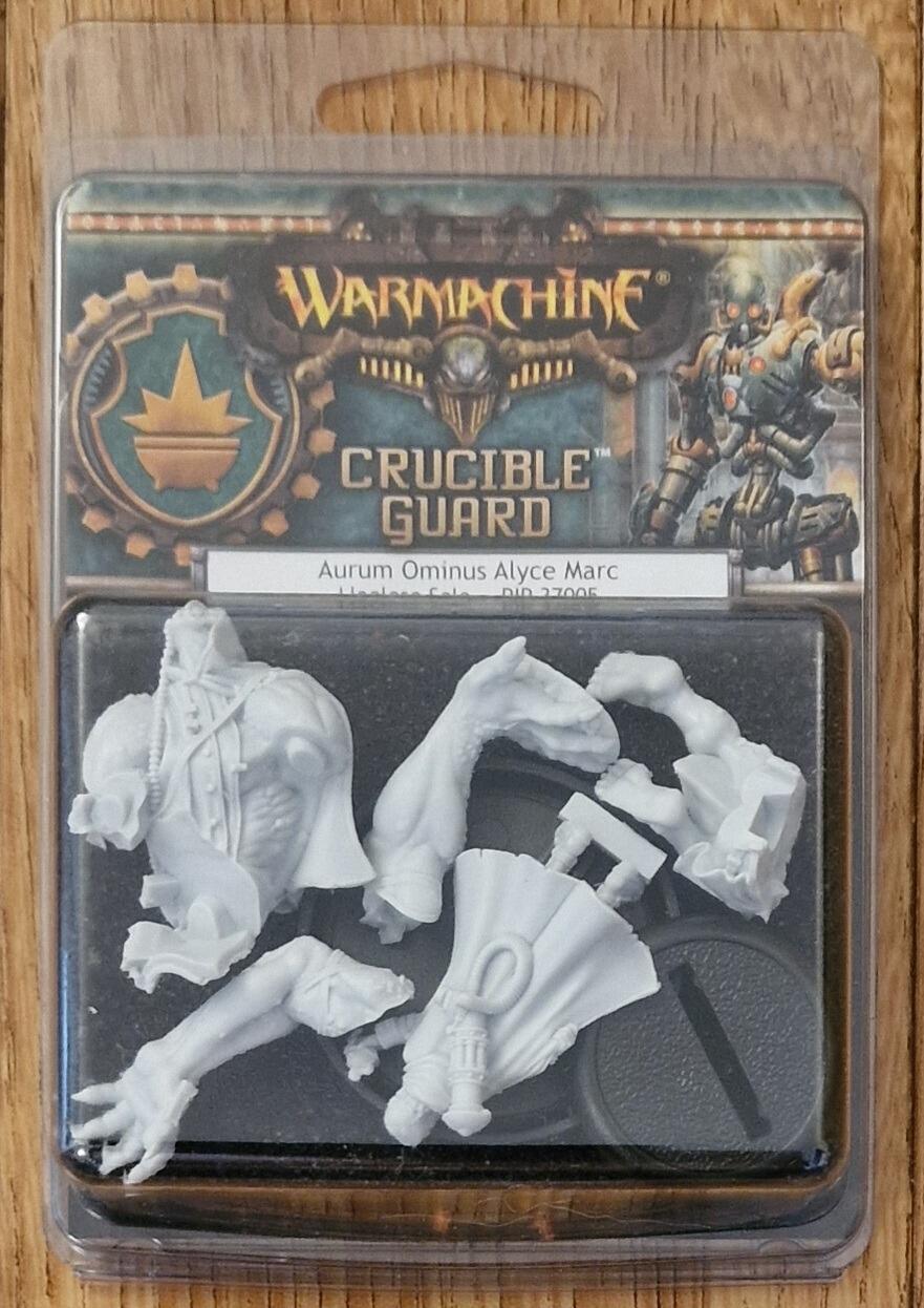 Warmachine Miniature Crucible Guard Aurum Ominus Alyce Marc Privateer Press