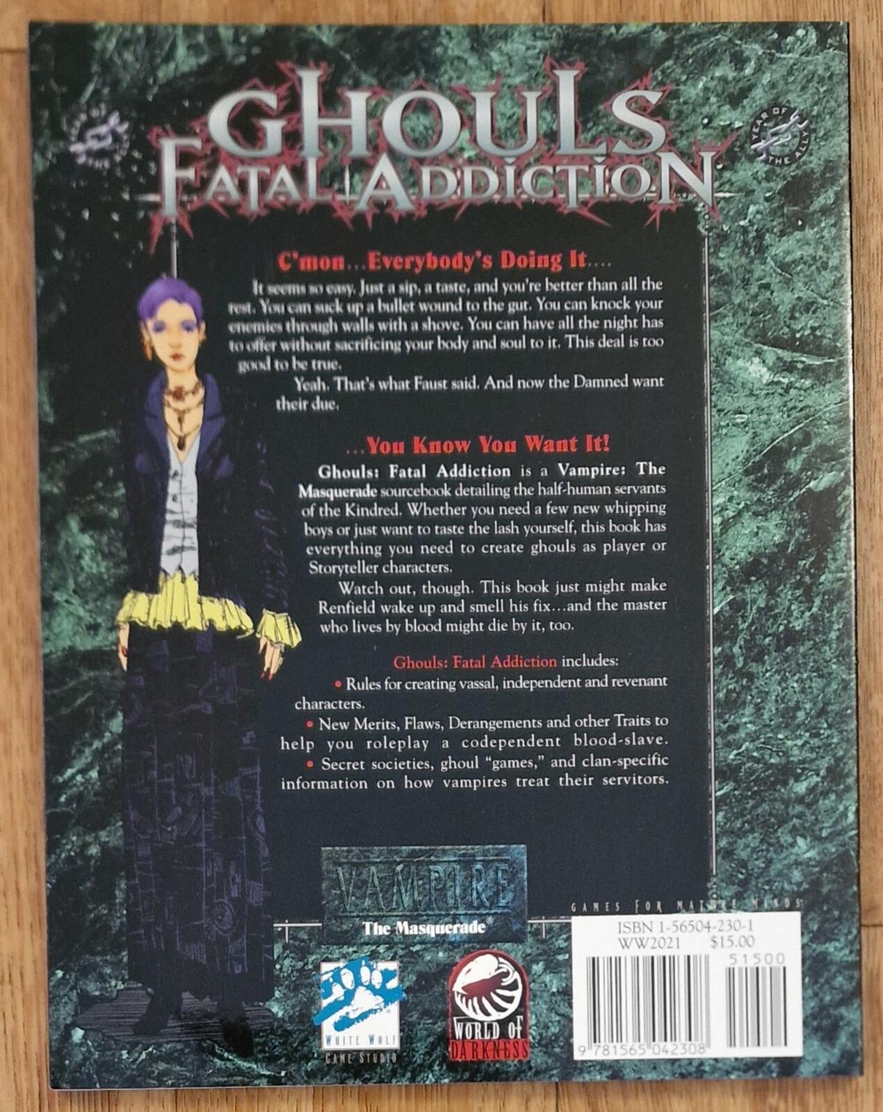 Ghouls Fatal Addiction for Vampire the Masquerade by White Wolf 12 11