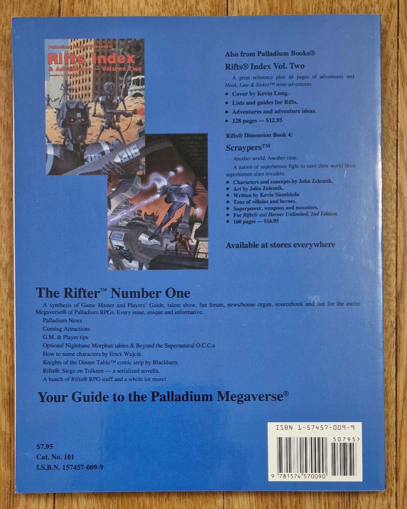 The Rifter Issue 1 for all Palladium RPGs