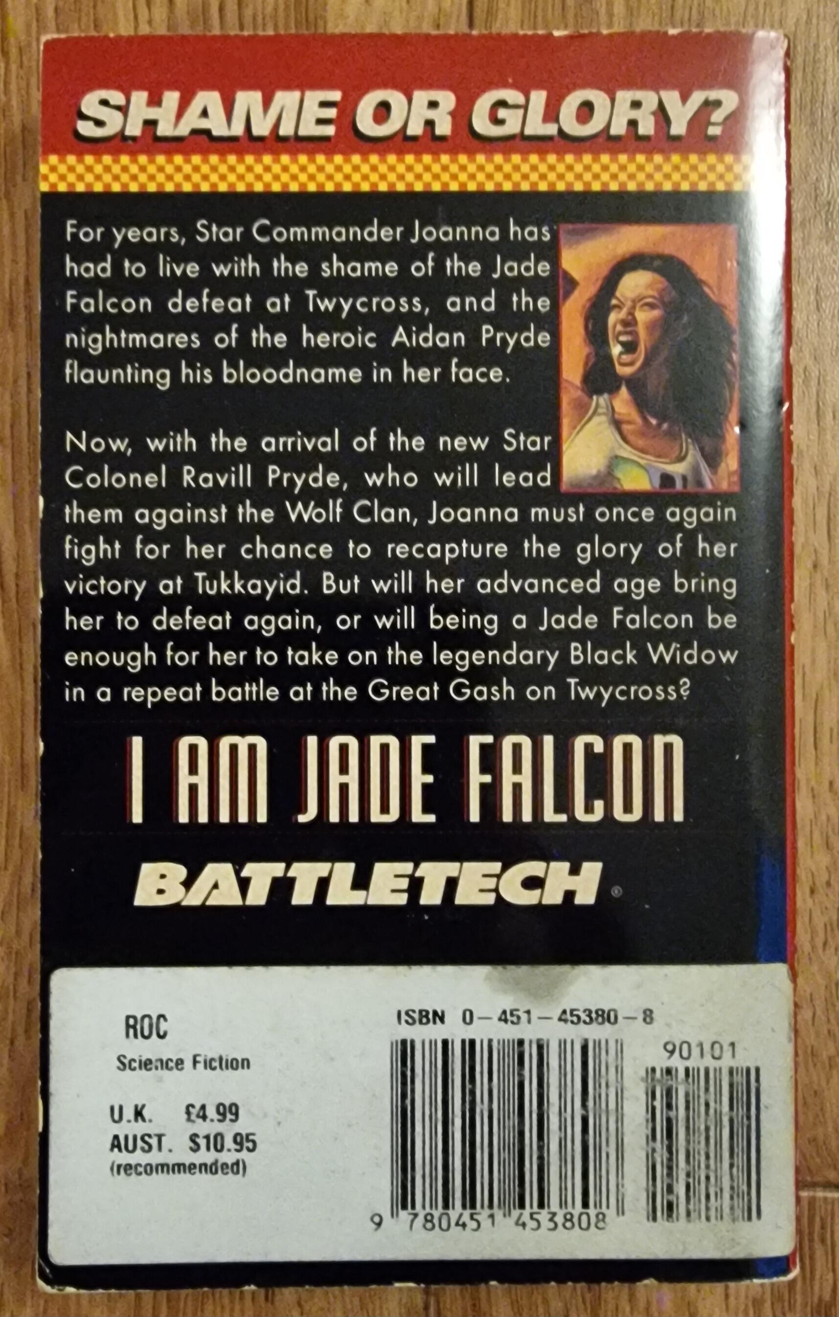 I am Jade Falcon a Battletech novel by Robert Thurston