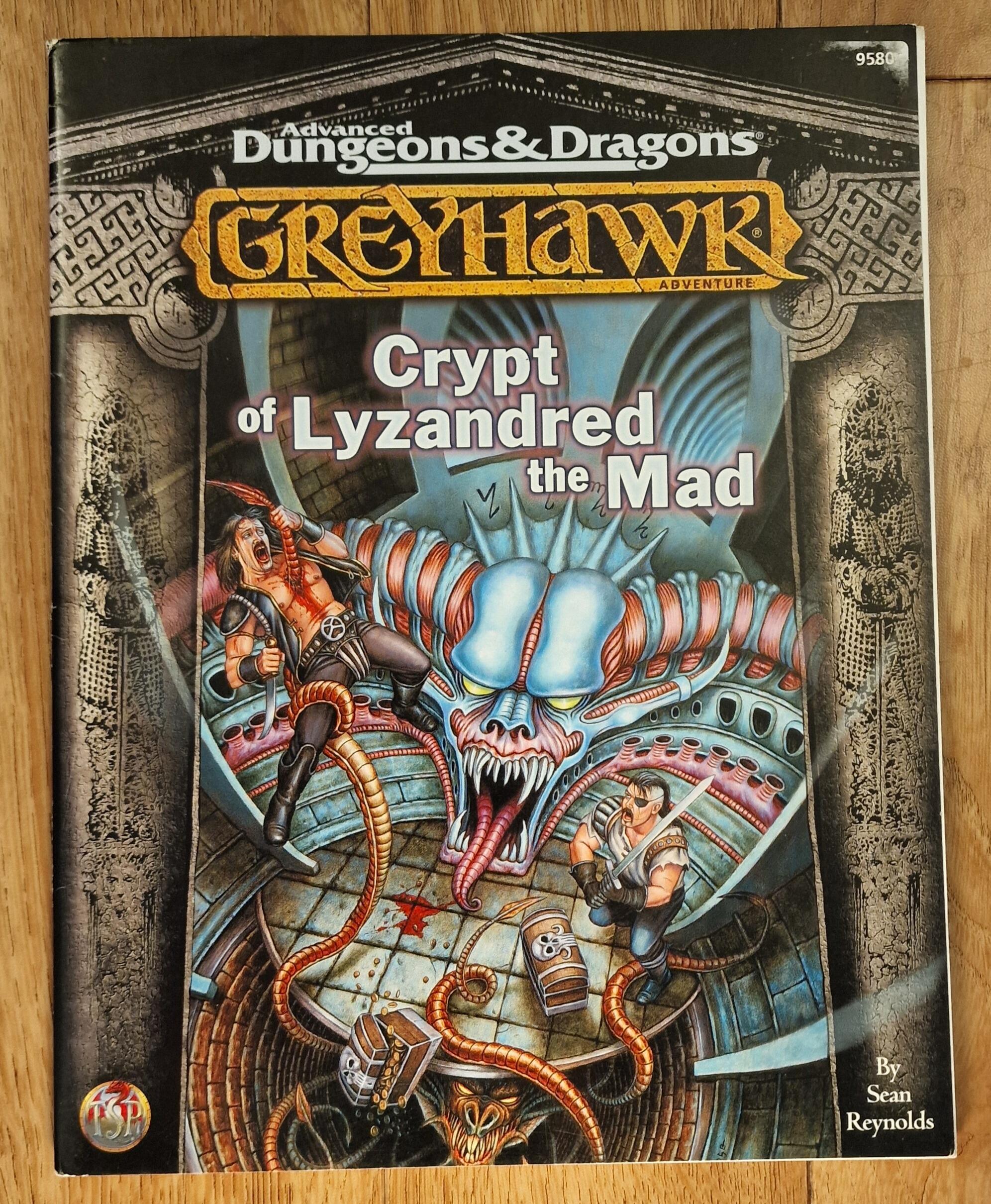 Crypt of Lyzandred the Mad for Advanced Dungeons & Dragons by TSR