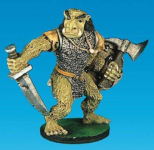 17011 Orc Warrior with Axe, Sword & Shield by Ral Partha