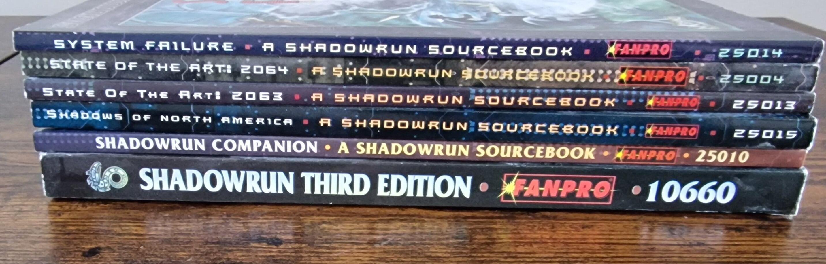 Shadowrun 3rd Edition Bundle of Books