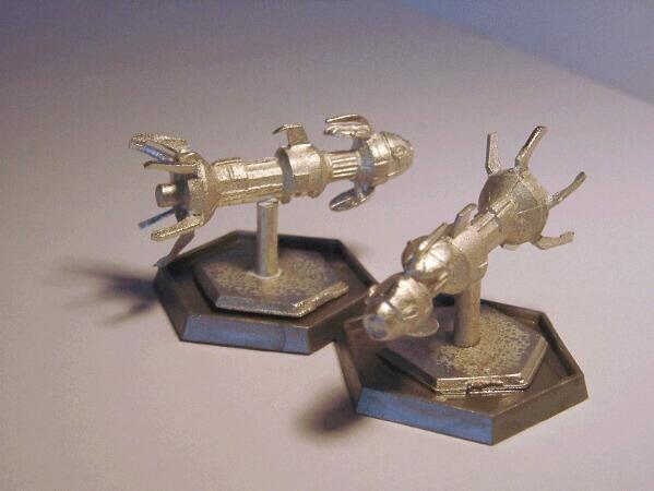 Invader Jumpships 2 in a pack by Ral Partha for Battletech / Aerotech ...