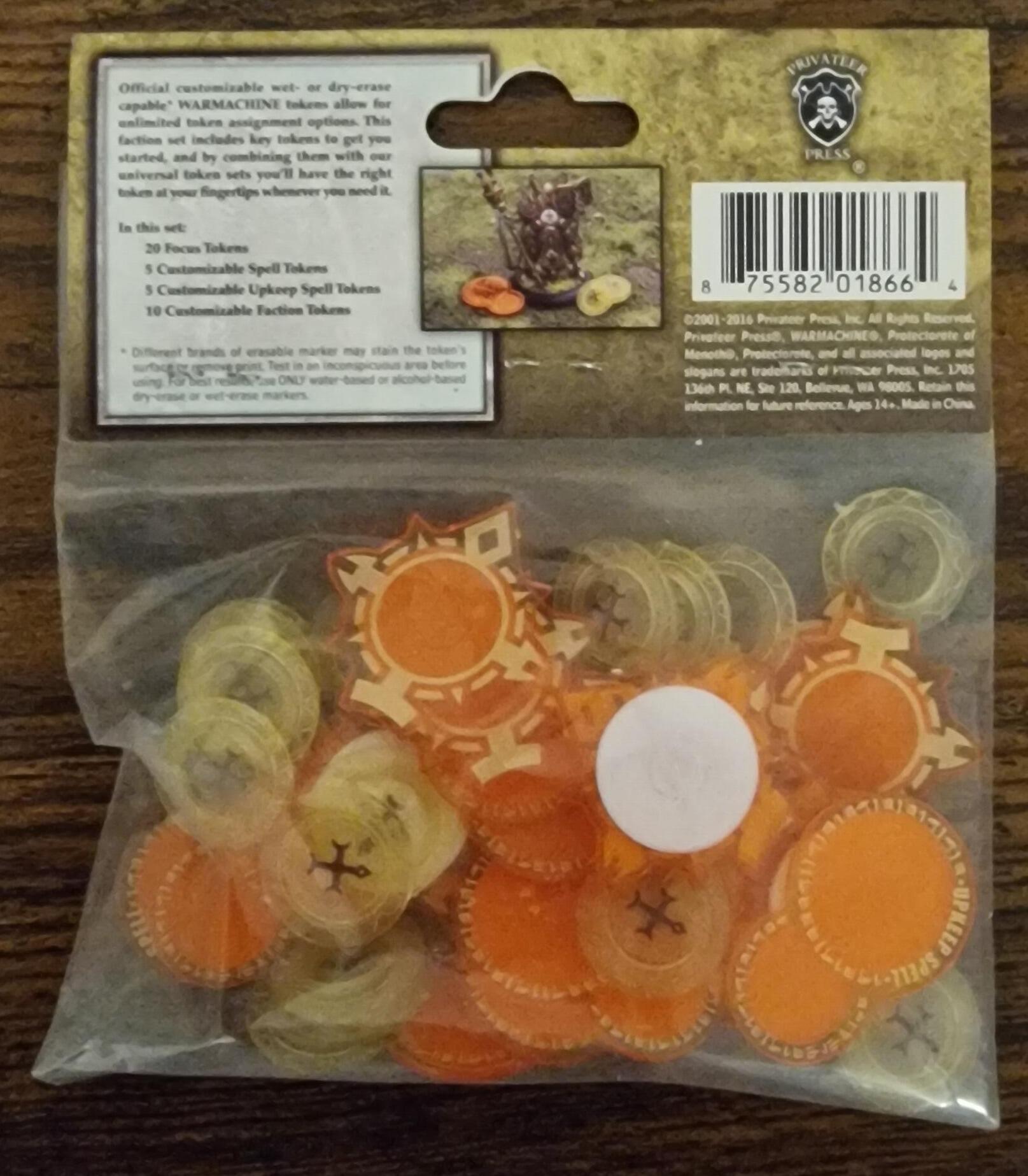 Warmachine Protectorate of Menoth Token Set by Privateer Press