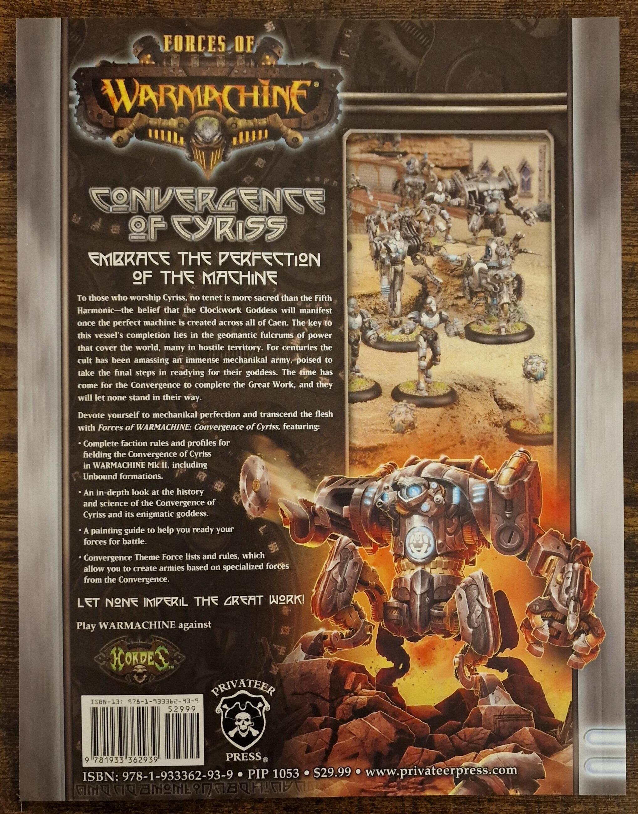 Forces of Warmachine Convergence of Cyriss Softback Supplement by ...