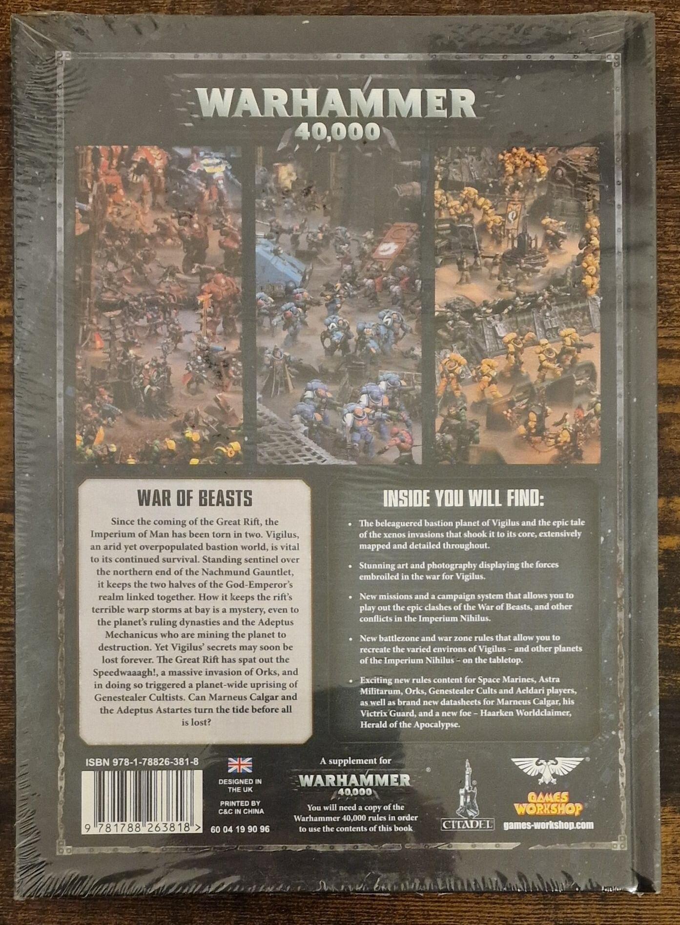 Warhammer 40000 Book Imperium Nihilus Vigilus Defiant 8th Edition New ...