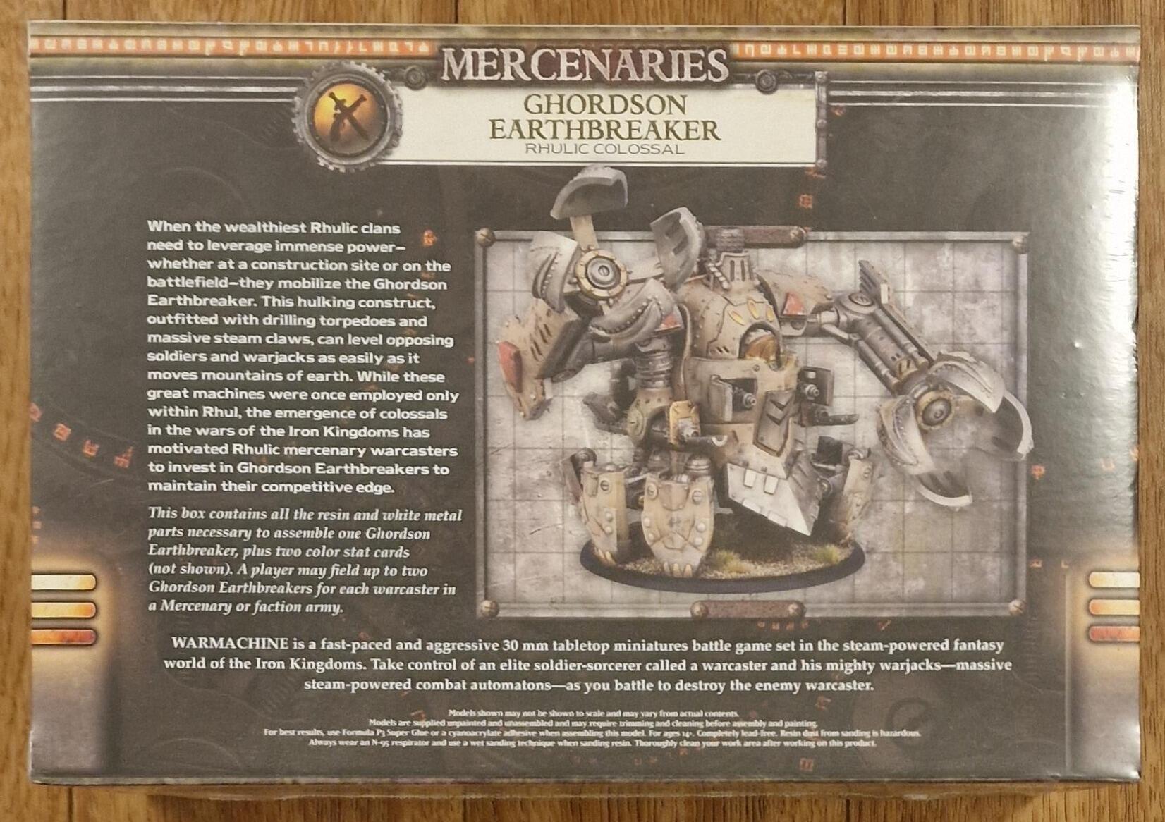 Warmachine Miniature Mercenaries Ghordson Earthbreaker by Privateer Press