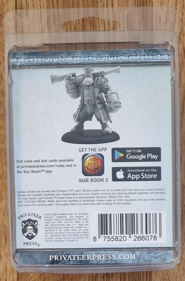 Hordes Miniature Trollbloods Brigadier General Gunnbjorn by Privateer Press