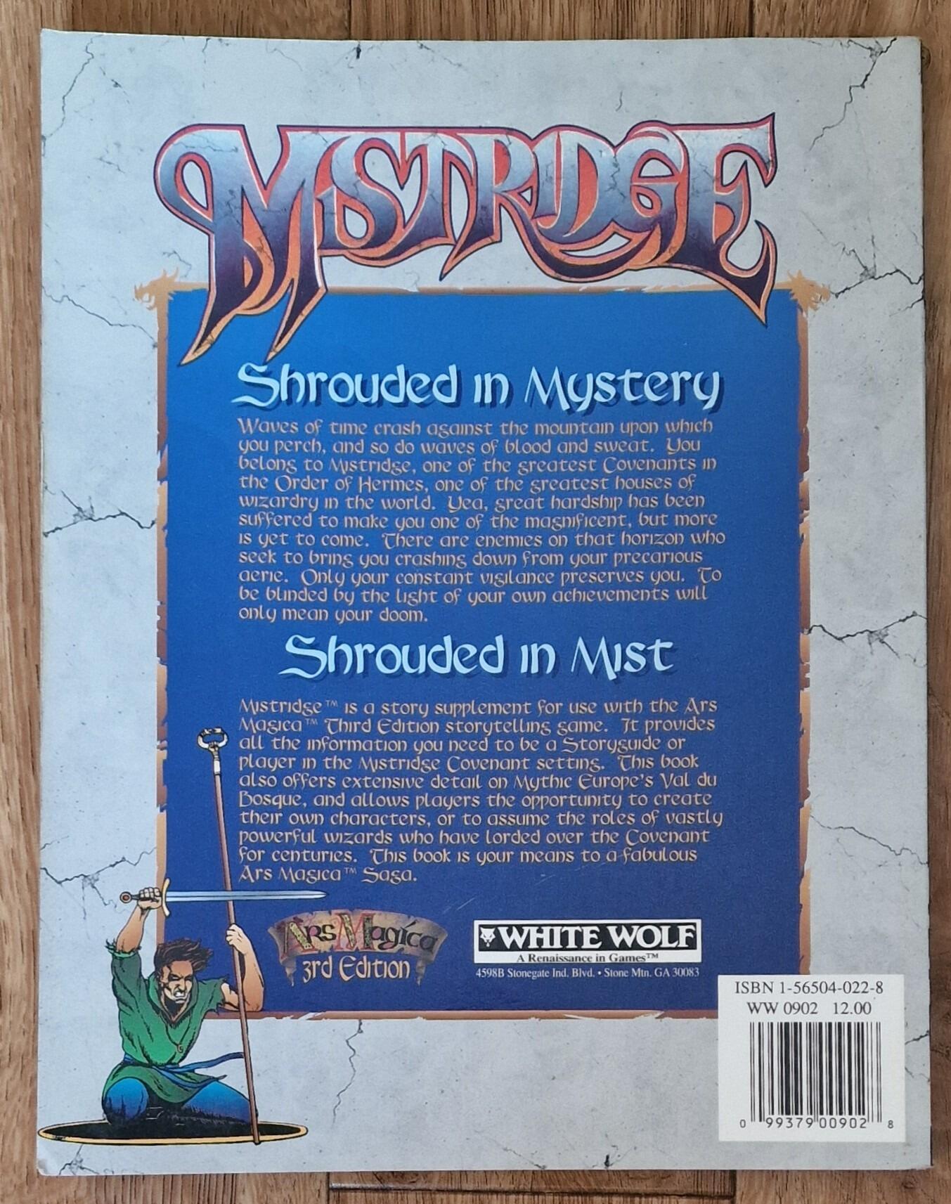 Mistridge for Ars Magica 3rd edition by White Wolf 18 05