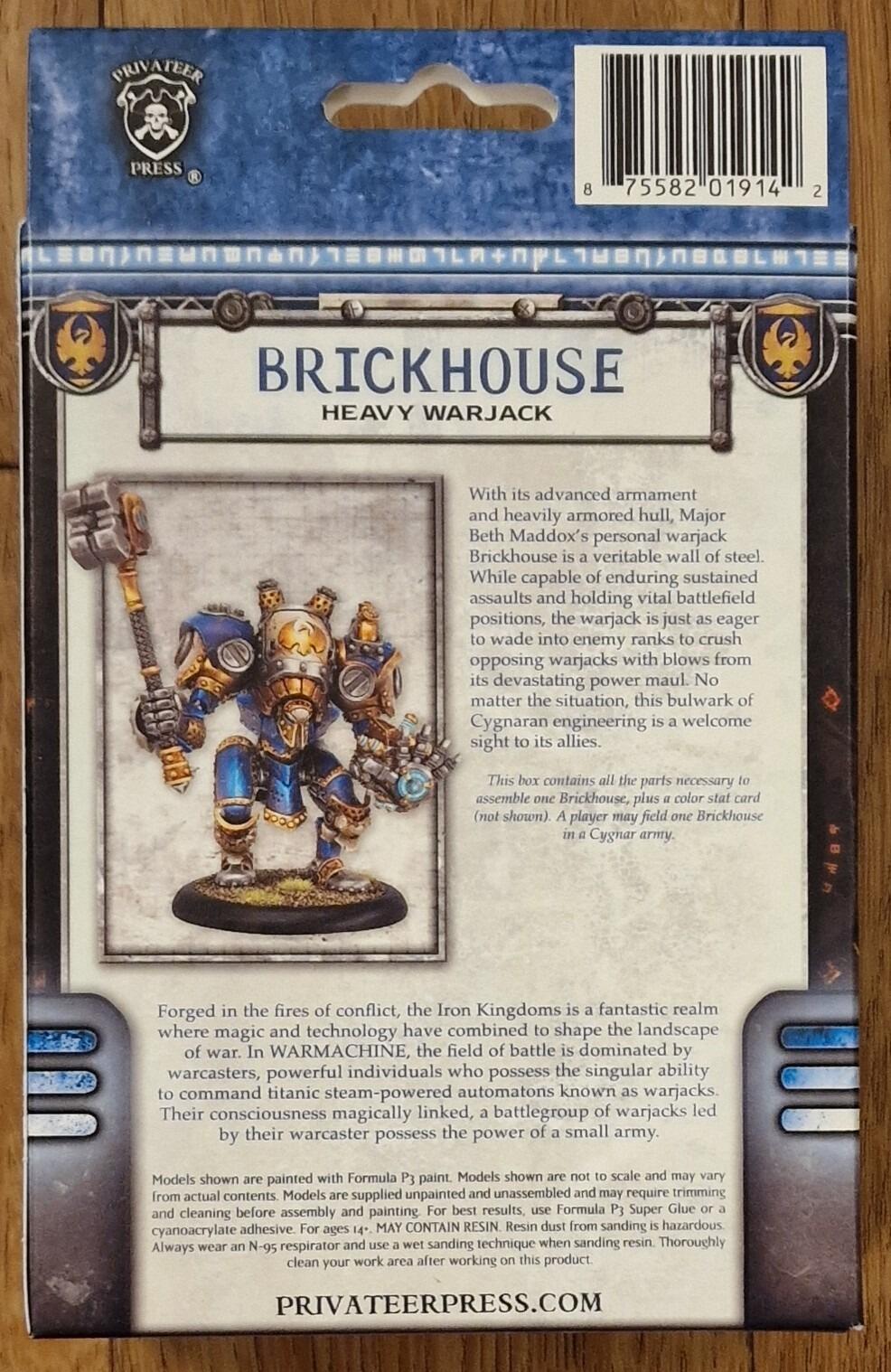 Warmachine Miniature Cygnar Brickhouse Heavy Warjack by Privateer Press