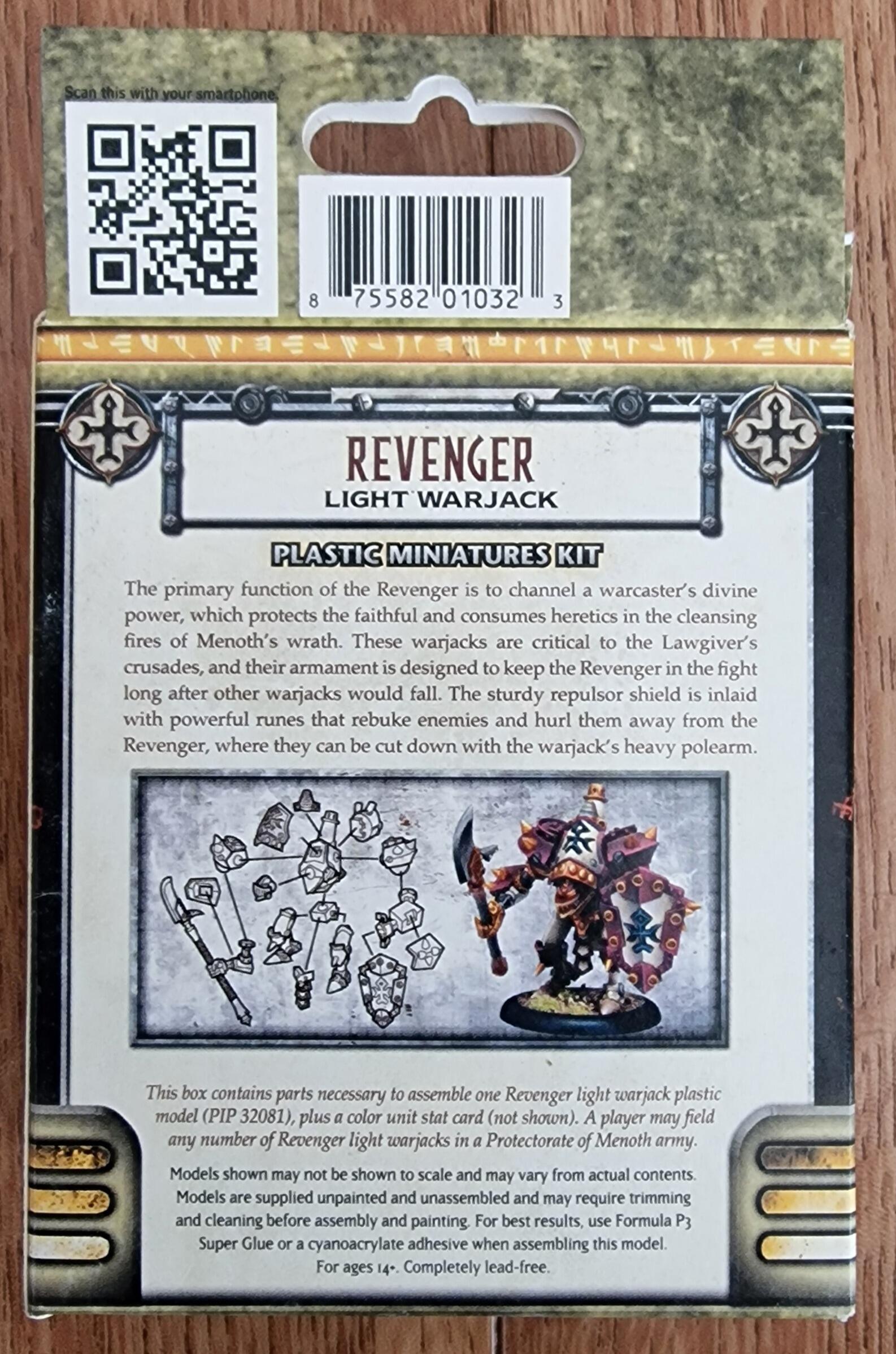 Warmachine Miniature Protectorate of Menoth Revenger by Privateer Press