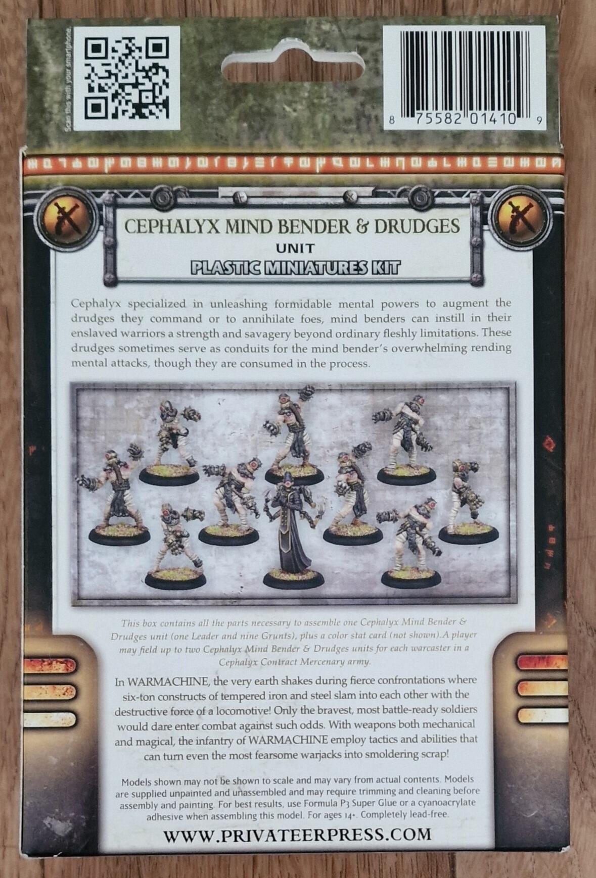 Warmachine Miniature Mercenaries Cephalyx Mind Bender & Drudges by ...