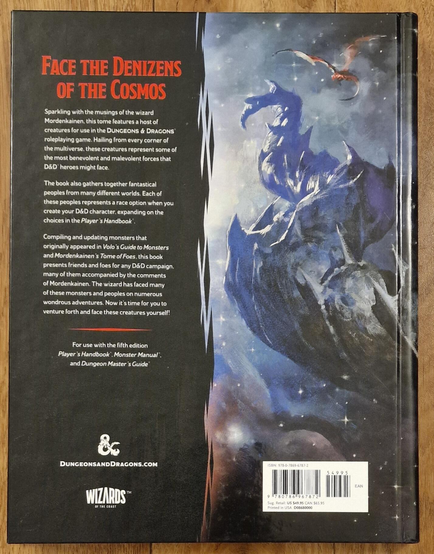 Mordenkainen Presents Monsters of the Multiverse for Dungeons & Dragons ...