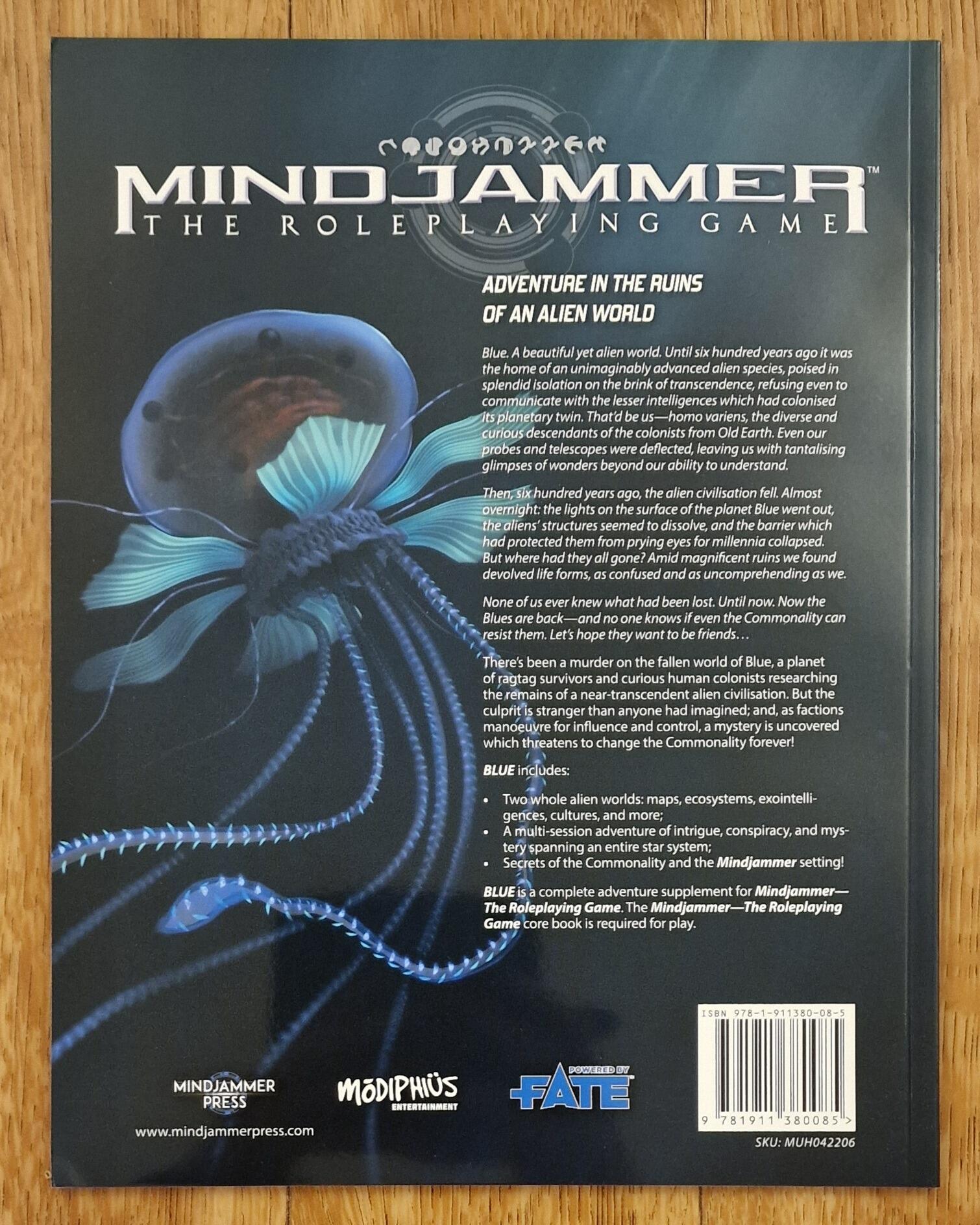 Mindjammer the Roleplaying Game Scenario Blue FATE system