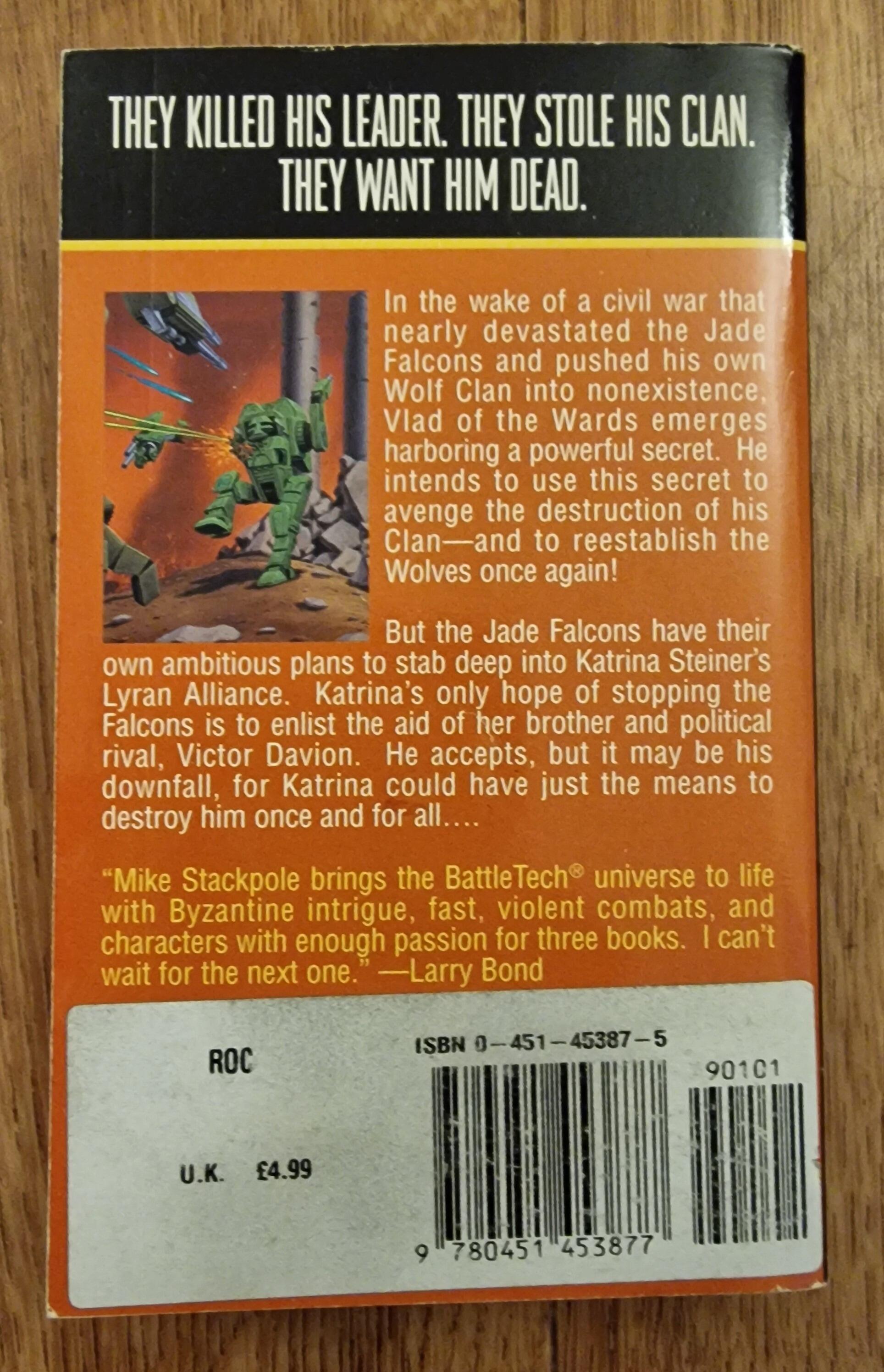 Malicious Intent a Battletech Mechwarrior Book Novel by Michael A Stackpole