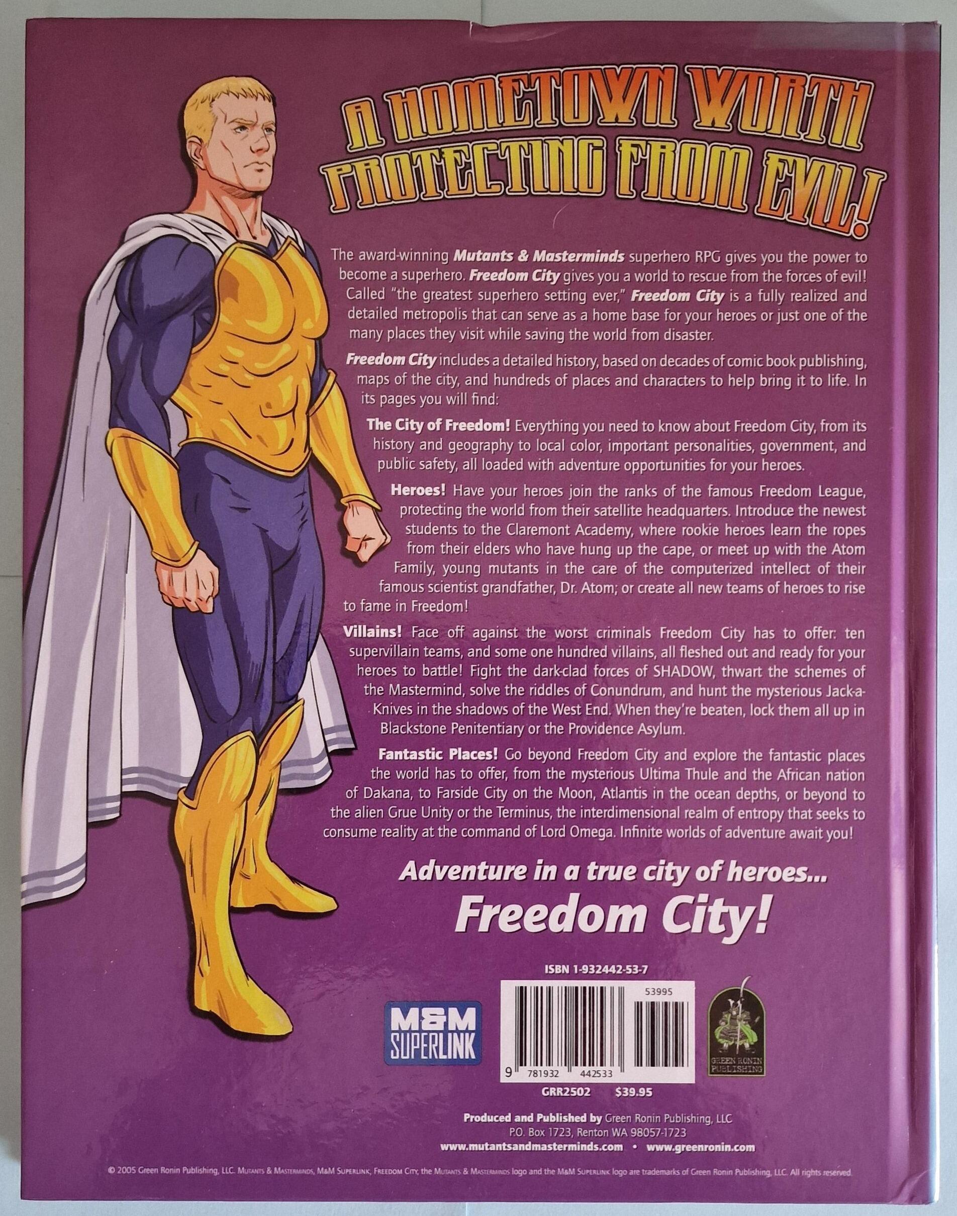 Freedom City 2nd Edition for Mutants & Masterminds