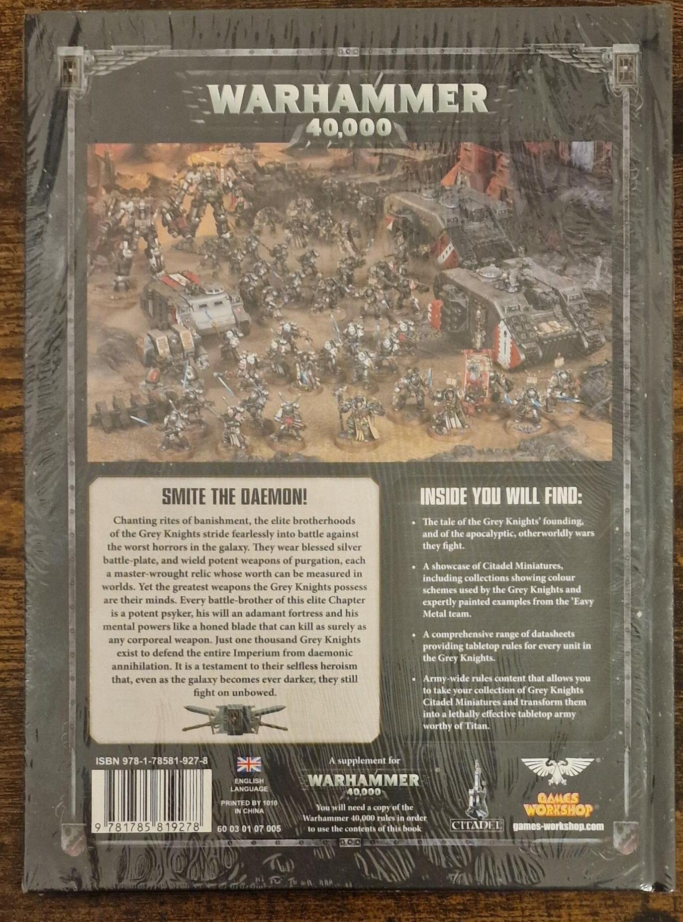 Warhammer 40000 Codex Adeptus Astartes Grey Knights 8th Edition New in ...