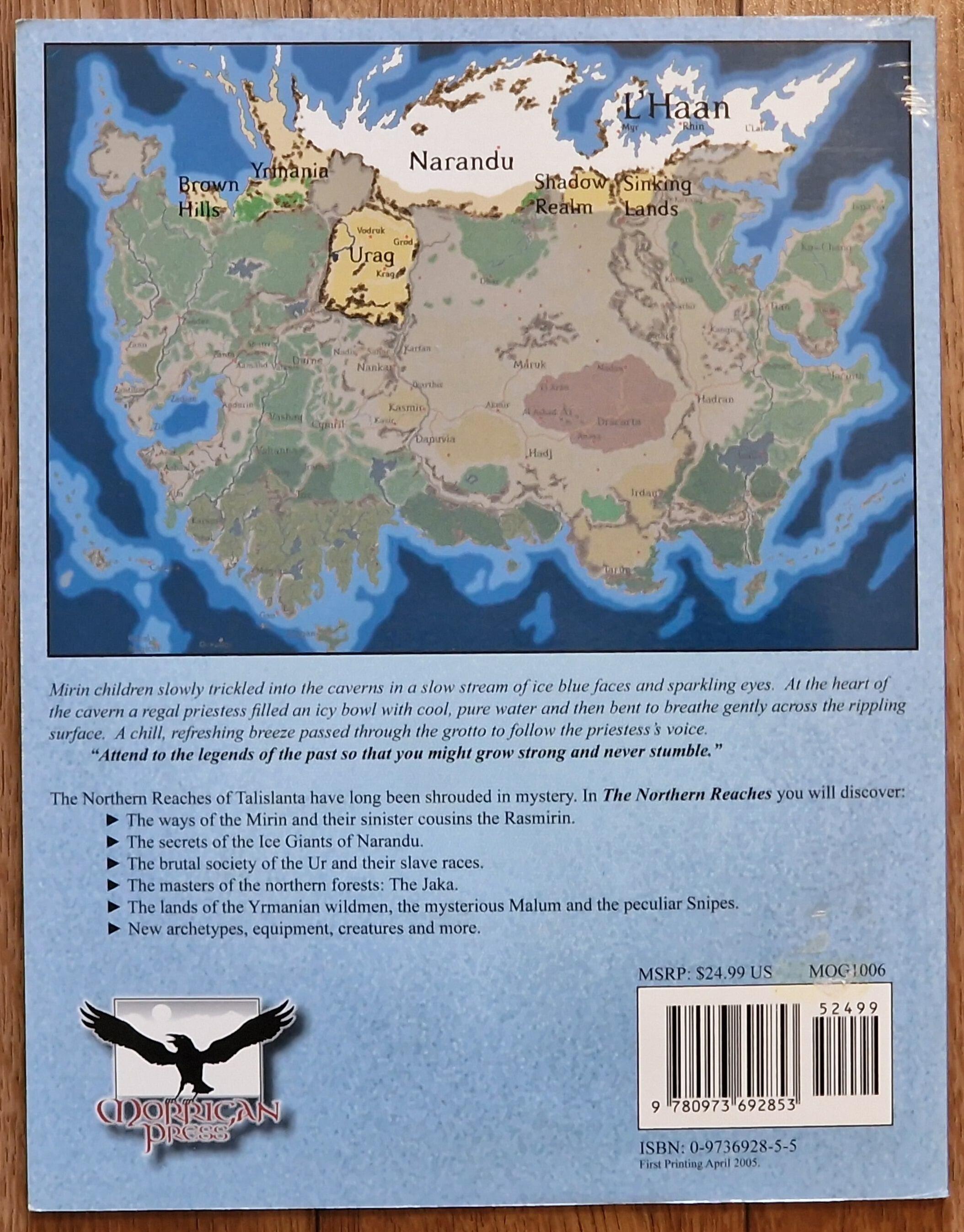 The Northern Reaches for Talislanta by Morrigan Press