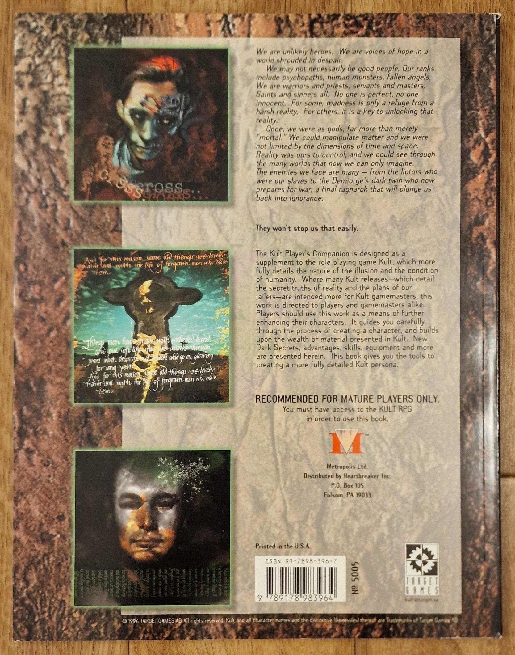 Player's Companion for Kult 2nd Edition by Metropolis Ltd