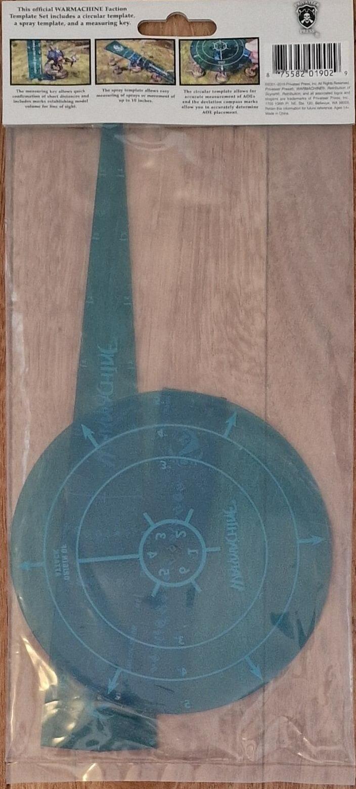 Warmachine Template Set Retribution of Scyrah by Privateer Press