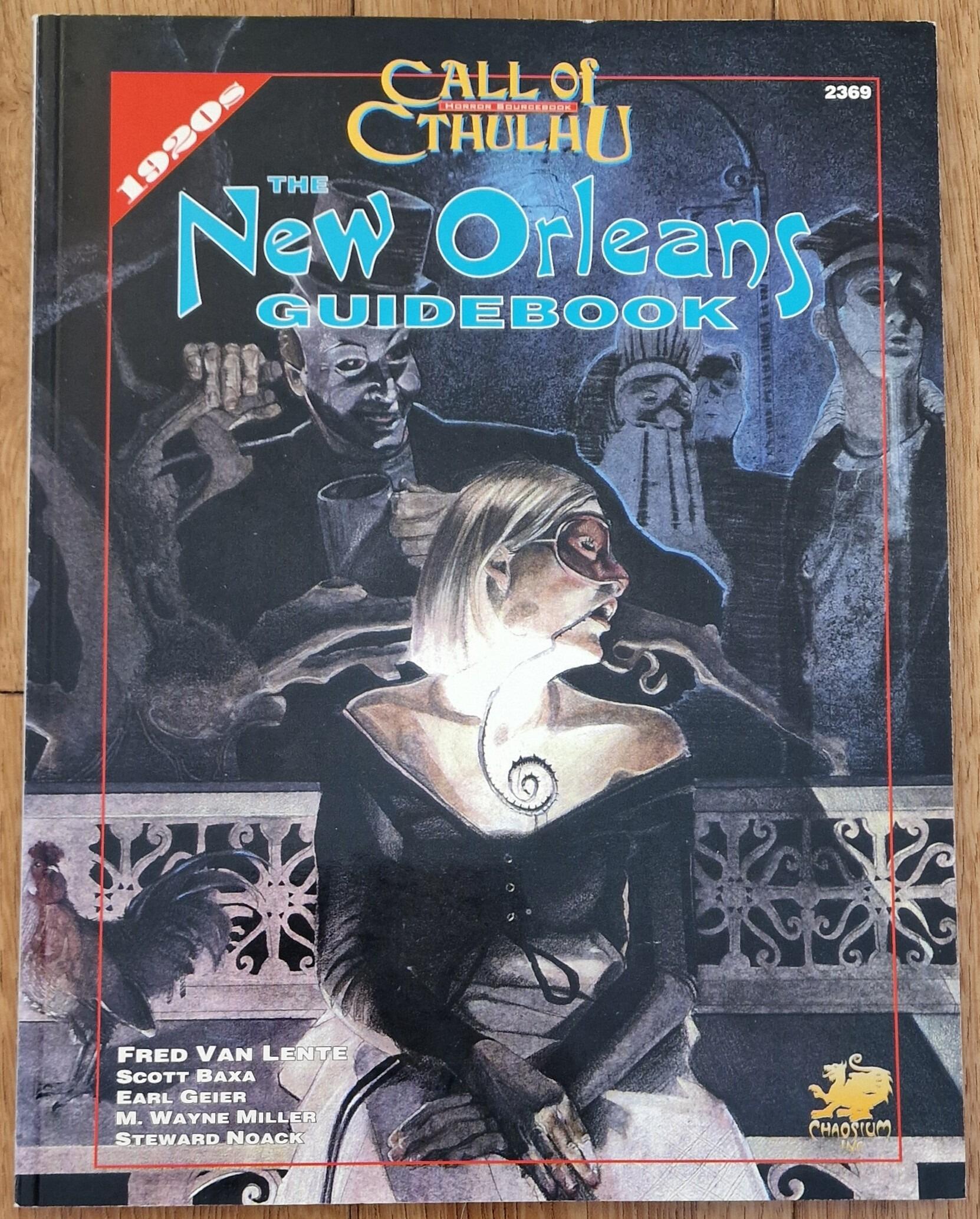 New Orleans Guidebook for Call Of Cthulhu RPG by Chaosium