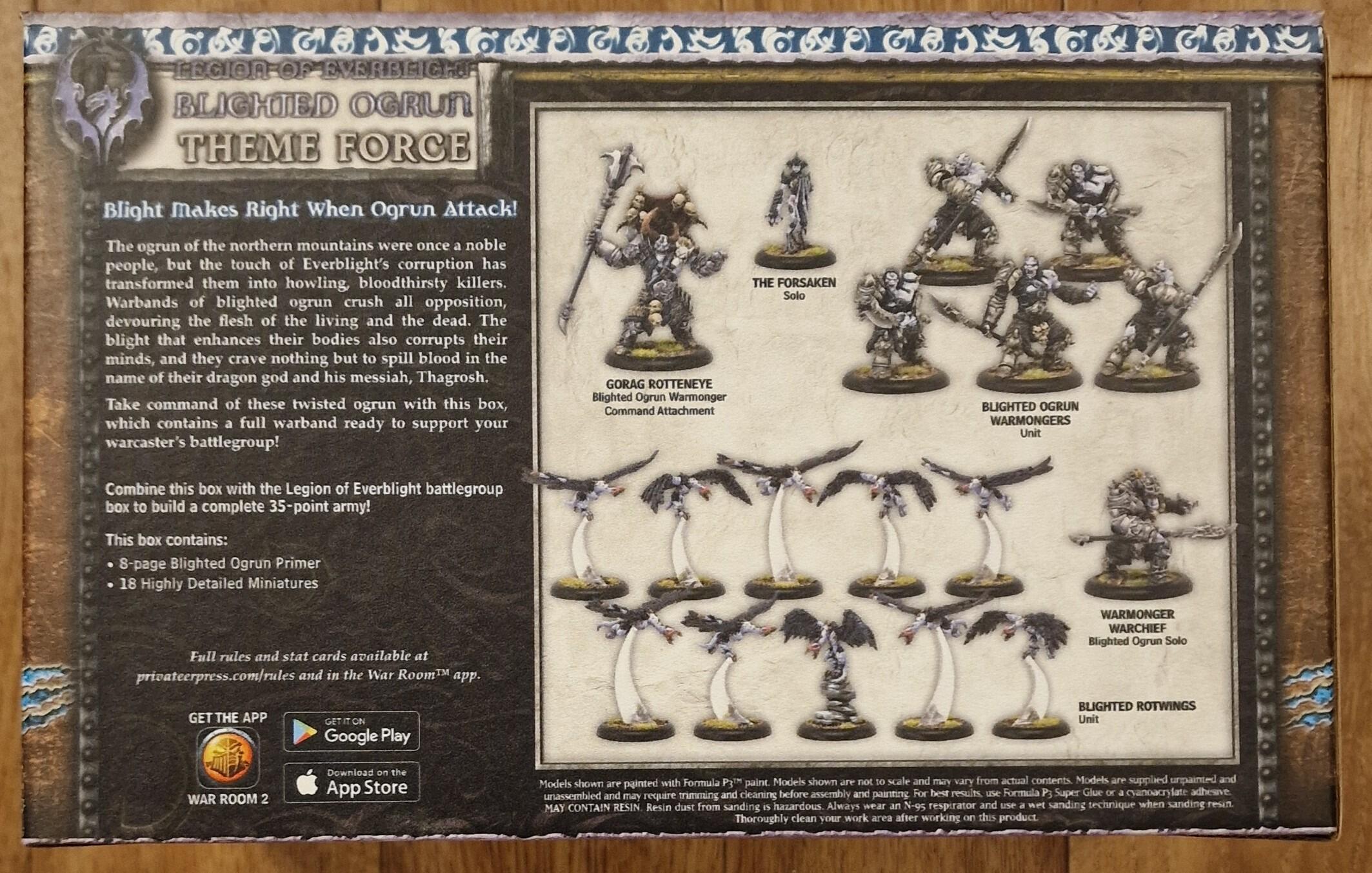 Hordes Miniature Legion of Everblight Blighted Ogrun Theme Force by ...