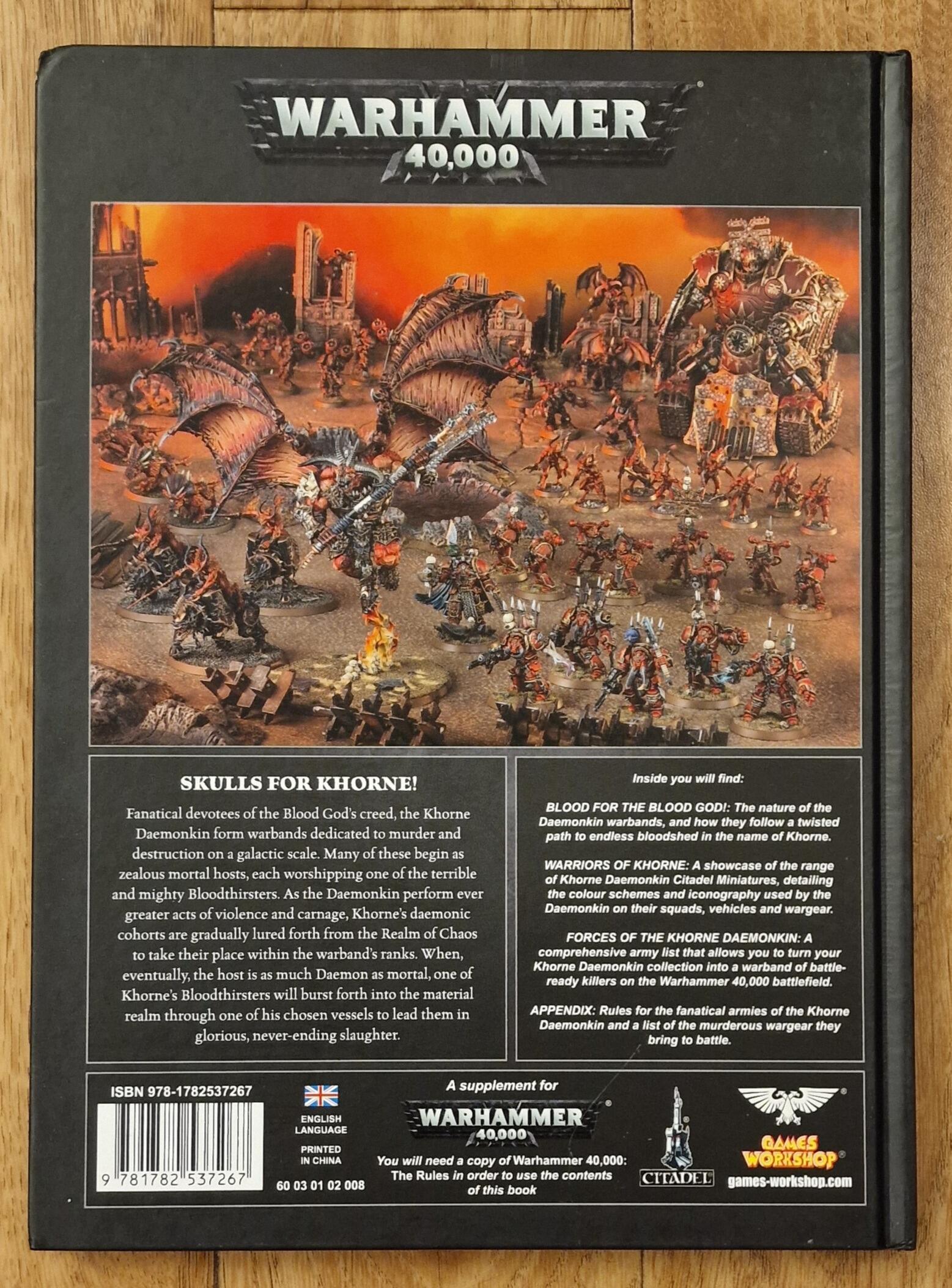 Warhammer 40000 Codex Khorne Daemonkin 7th Edition