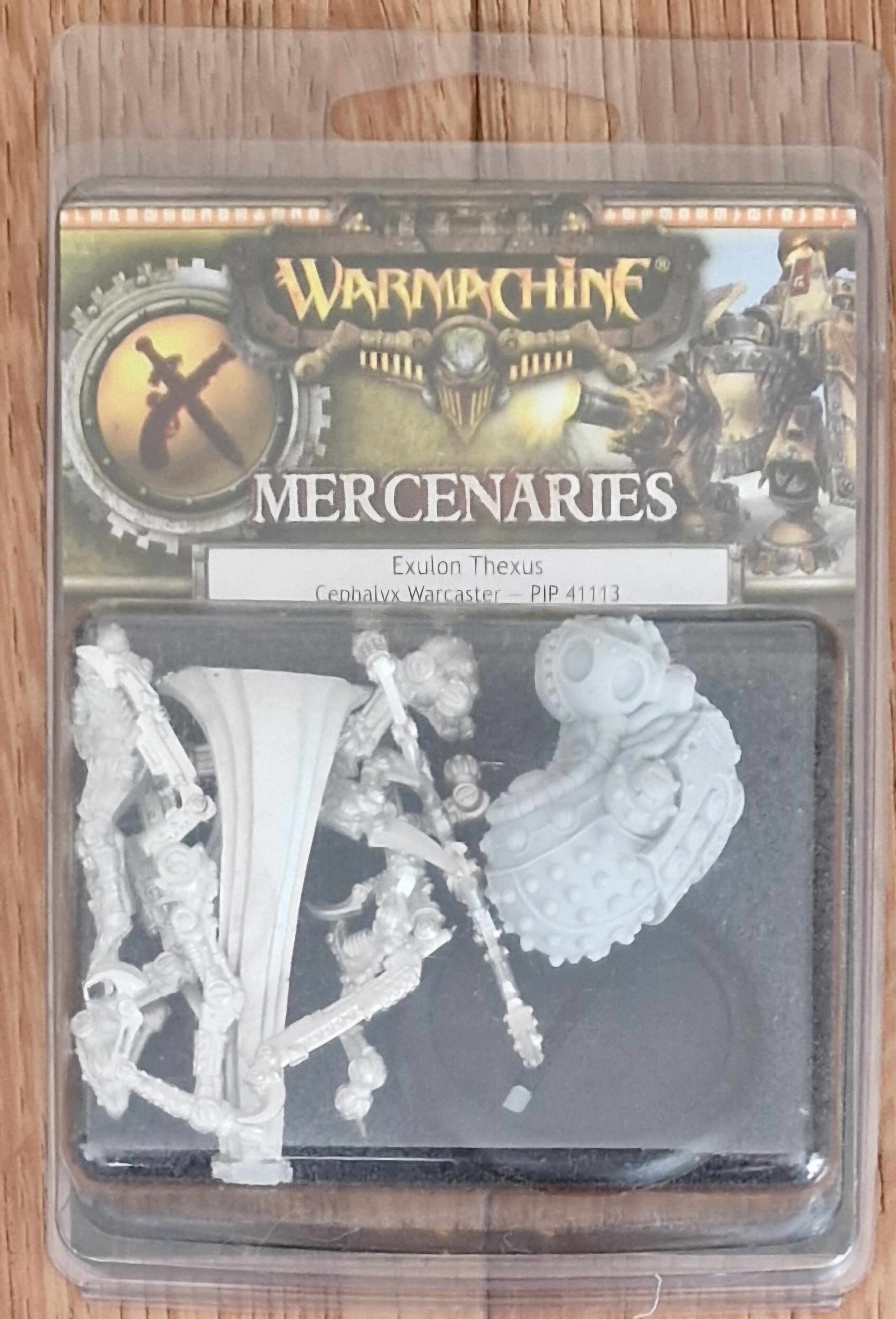 Warmachine Miniature Mercenaries Exulon Thexus Privateer Press