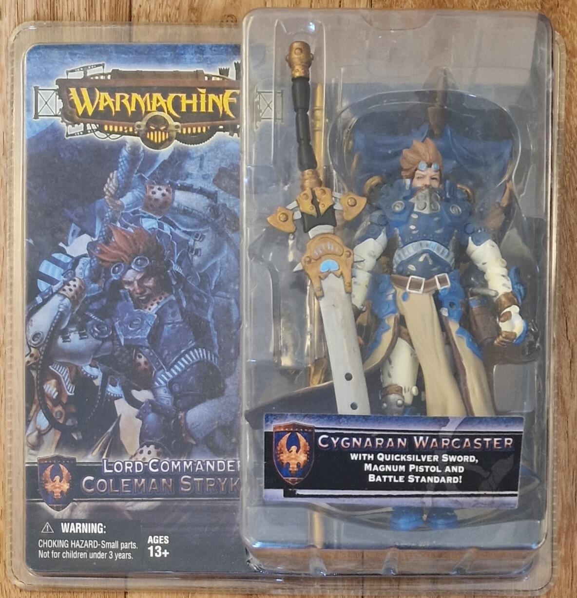 Warmachine Action Figure Cygnar Lord Commander Coleman Stryker 5" Tall