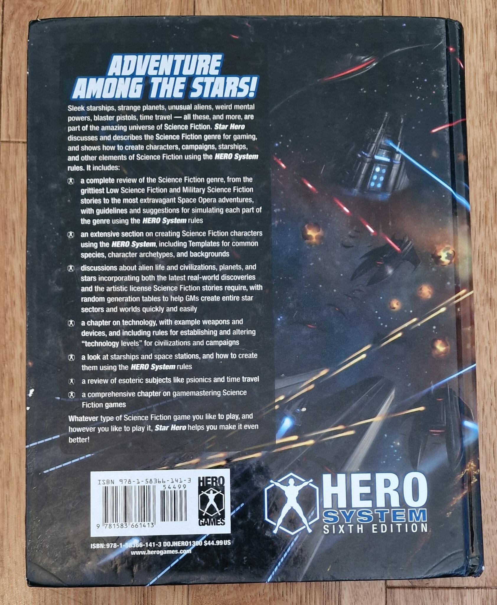 Star Hero Core Rules Rulebook for Star Hero Hero System 6th by Hero Games