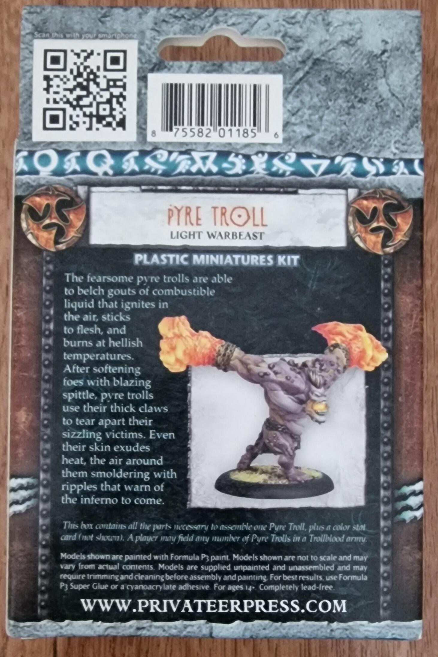 Hordes Miniature Trollbloods Pyre Troll Light Warbeast by Privateer Press
