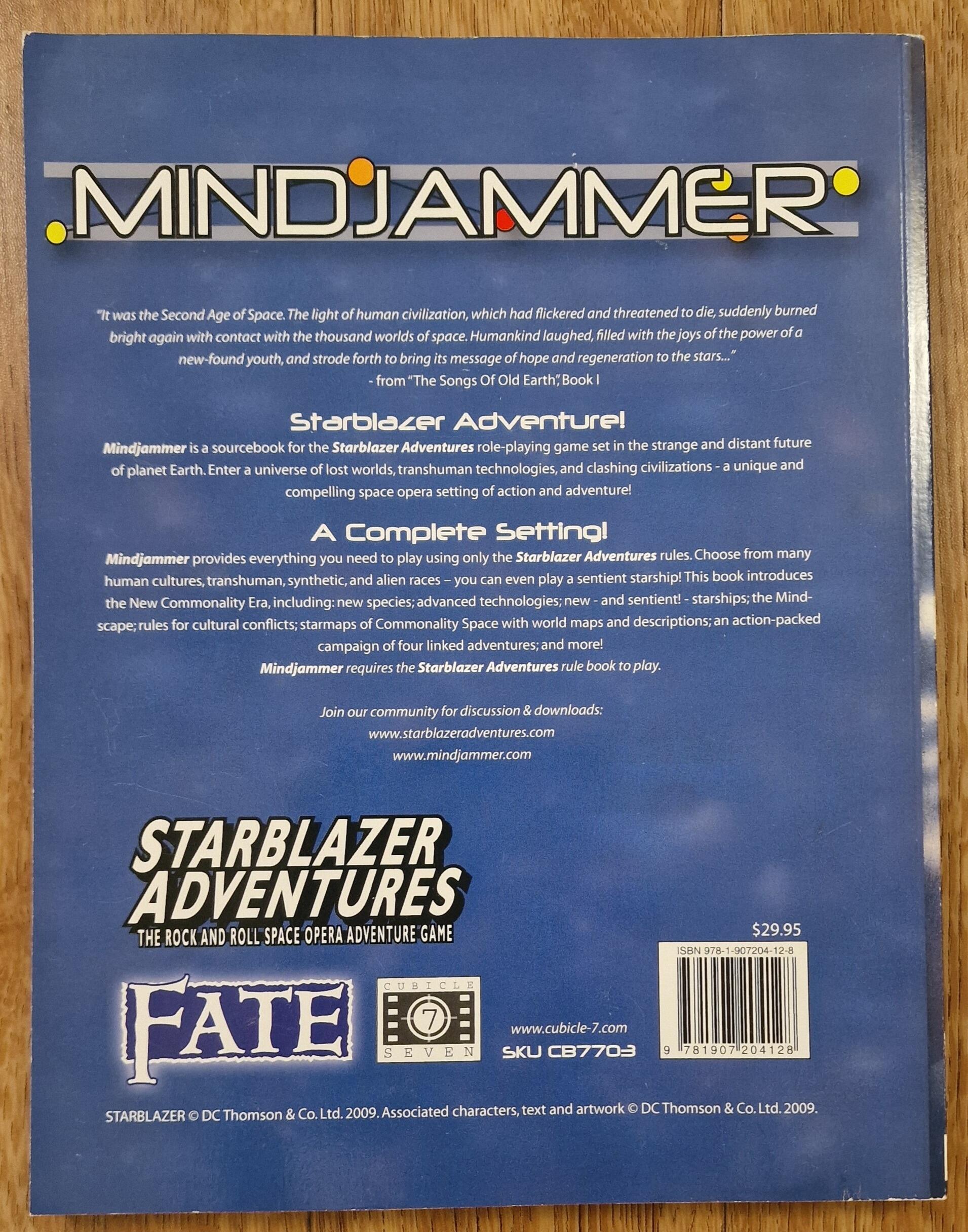 Mindjammer Starblazer Adventures for FATE System by Cubicle 7