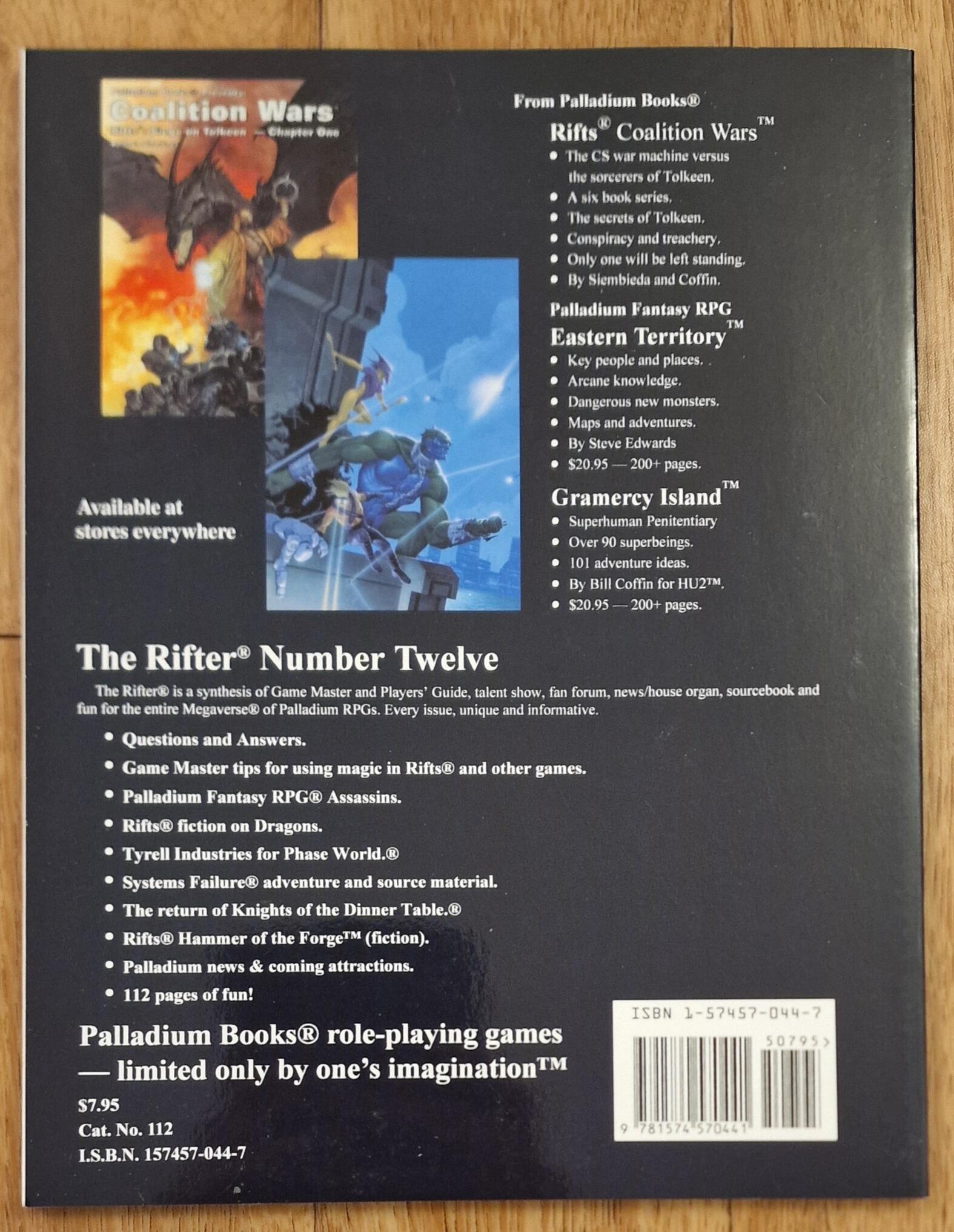 The Rifter Issue 12 for all Palladium RPGs