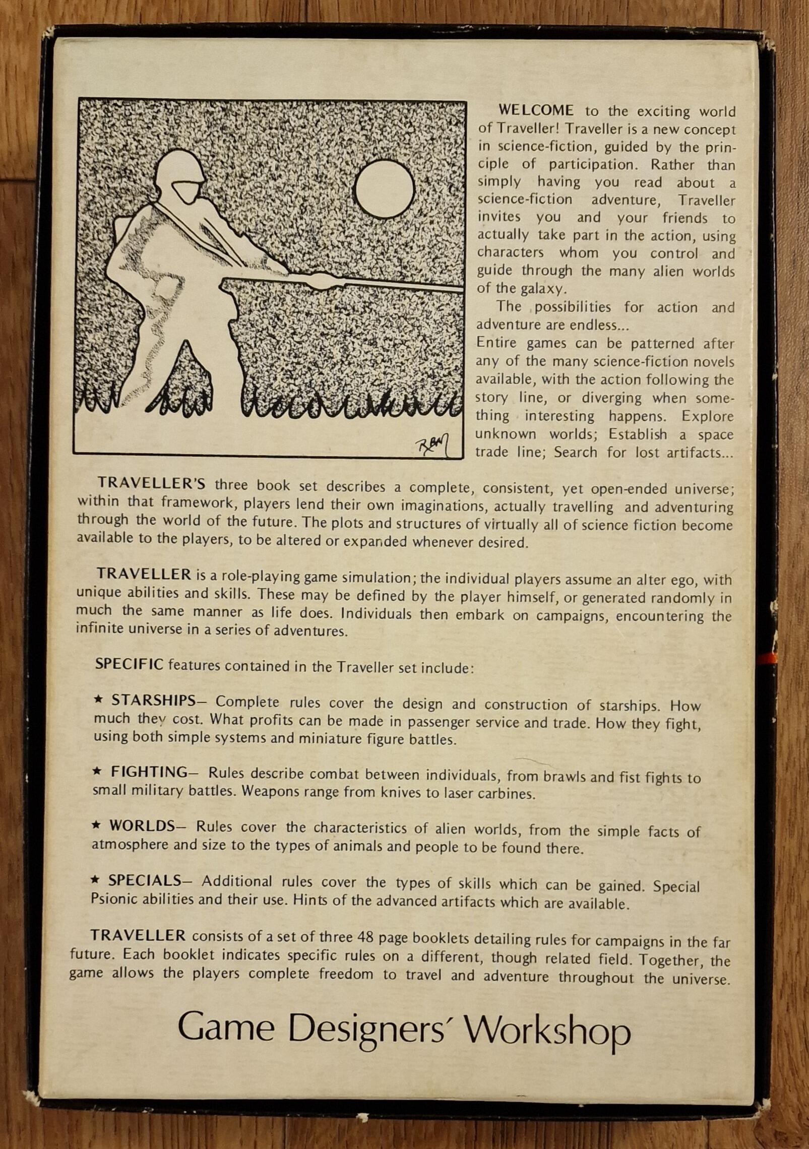 Classic Traveller Rules Box Set 2nd edition 1st Printing