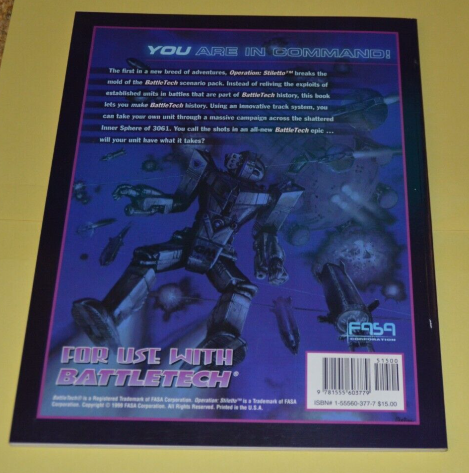 Operation Stiletto for Battletech Scenario Pack by FASA