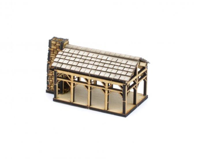 15mm scale Blacksmith Workshop Forge Building 70110