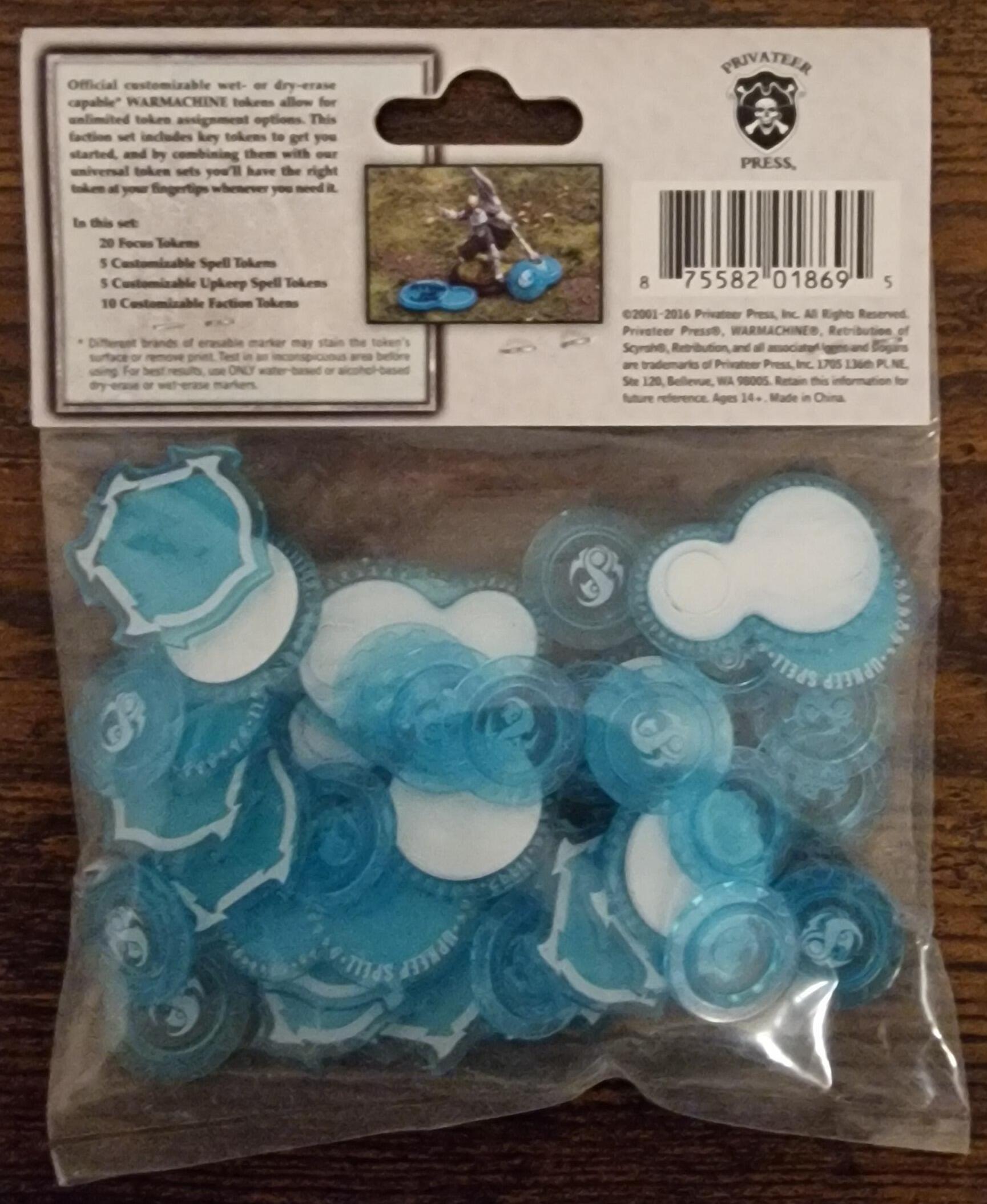 Warmachine Retribution of Scyrah Token Set by Privateer Press