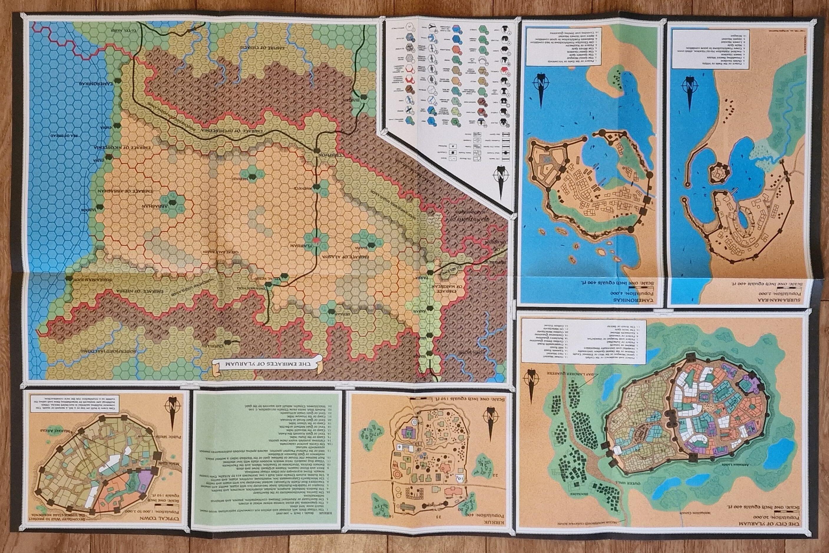 GAZ 2 The Emirates of Ylaruam for Dungeons & Dragons complete with map