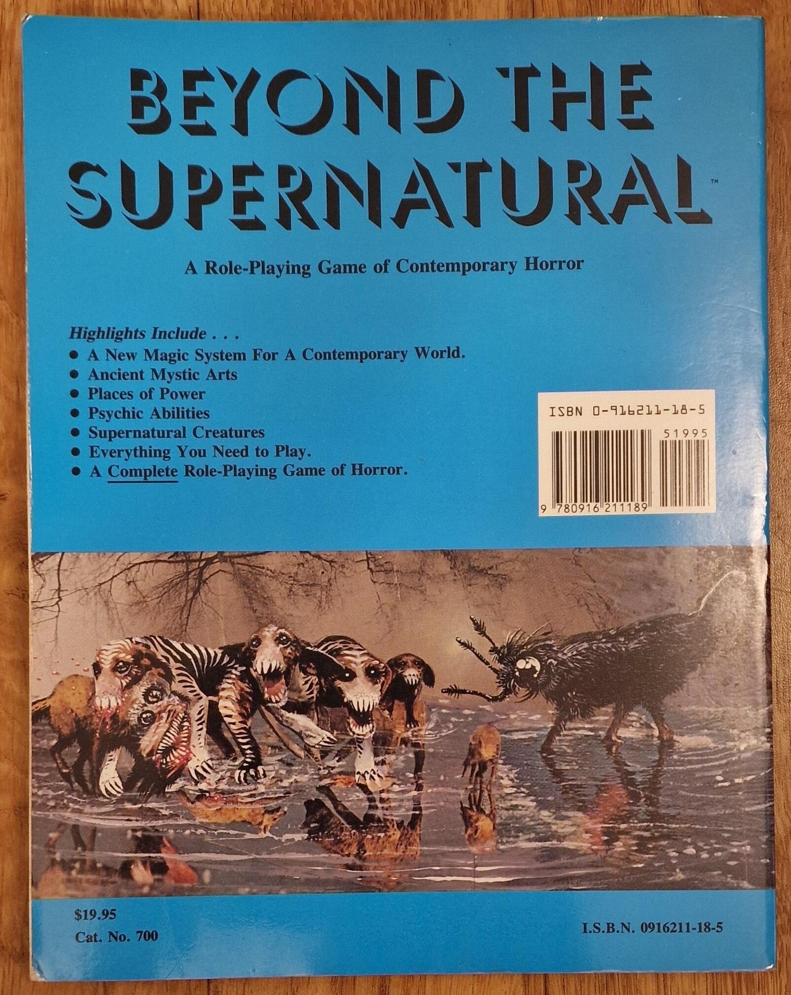 Beyond the Supernatural RPG Rulebook by Palladium Books