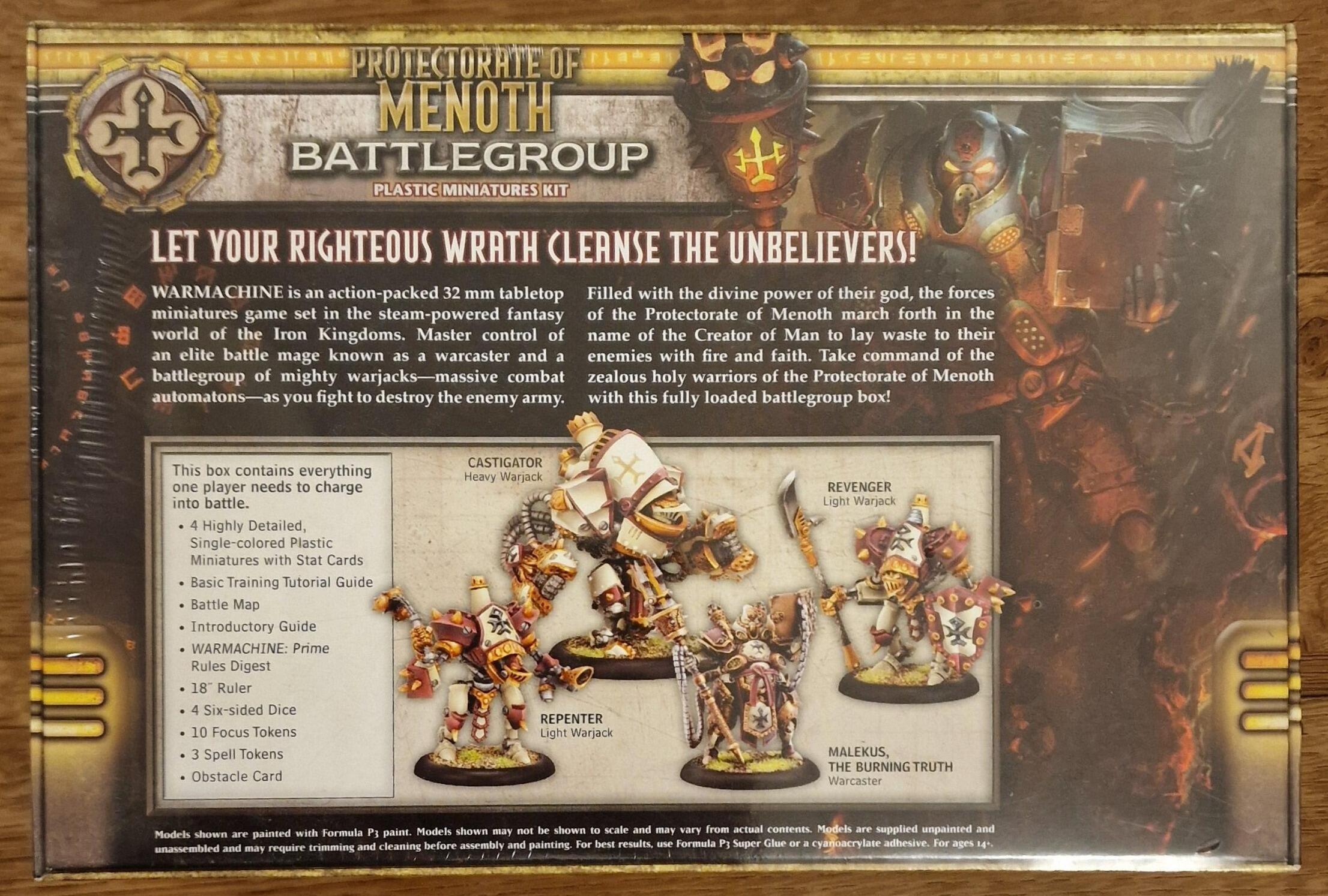 Warmachine Miniature Protectorate of Menoth Battlegroup by Privateer ...