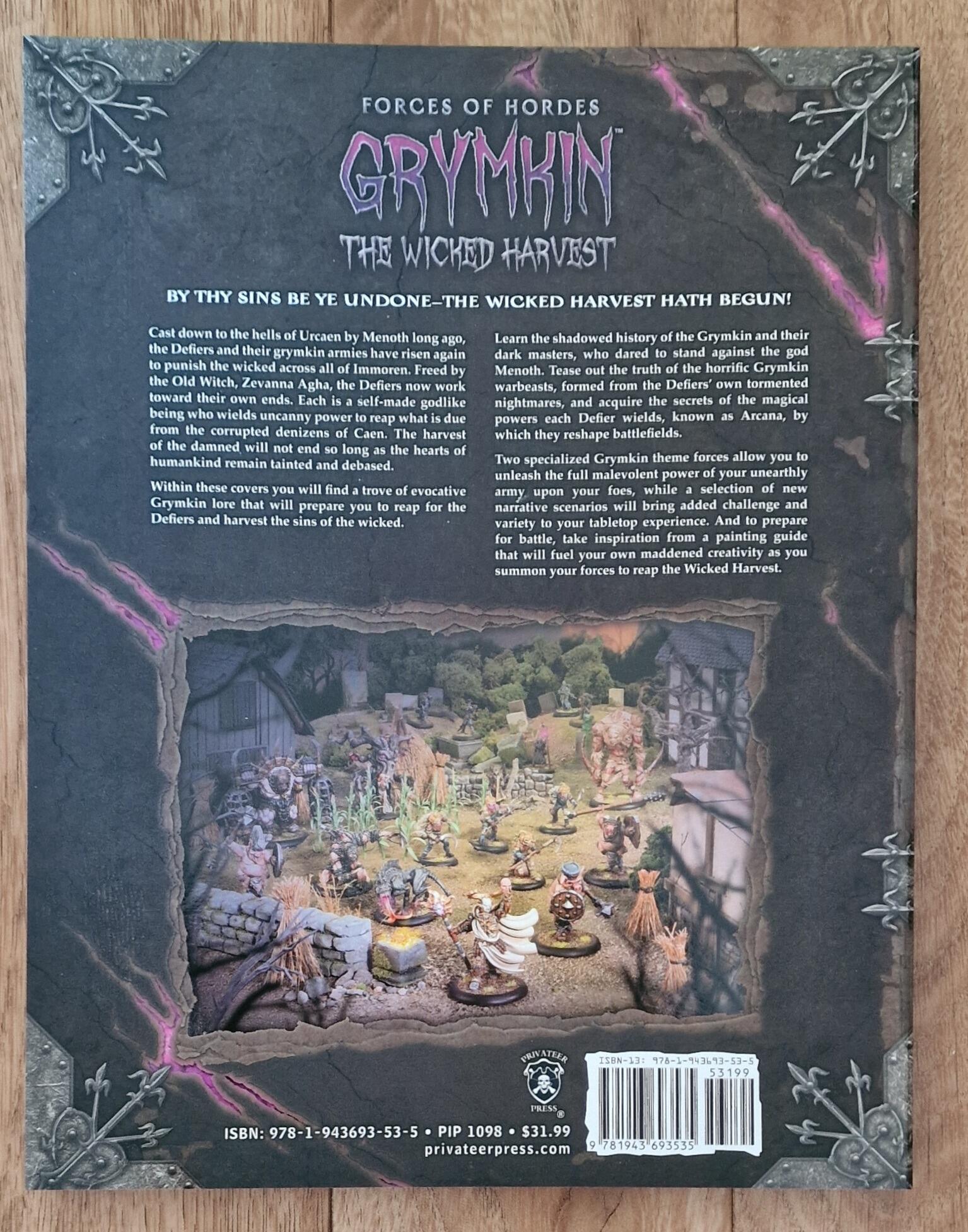 Forces of Hordes Grymkin softback Rules Supplement by Privateer Press