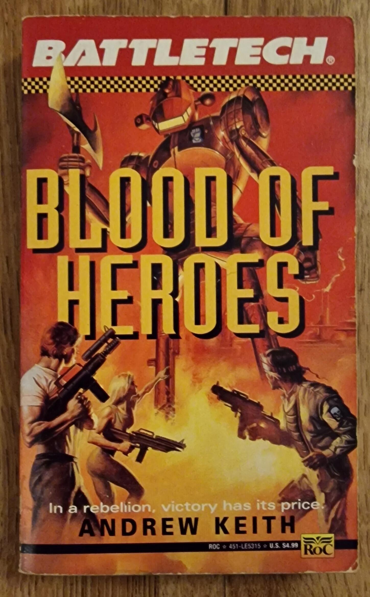 Blood of Heroes a Battletech Mechwarrior book novel by Andrew Keith