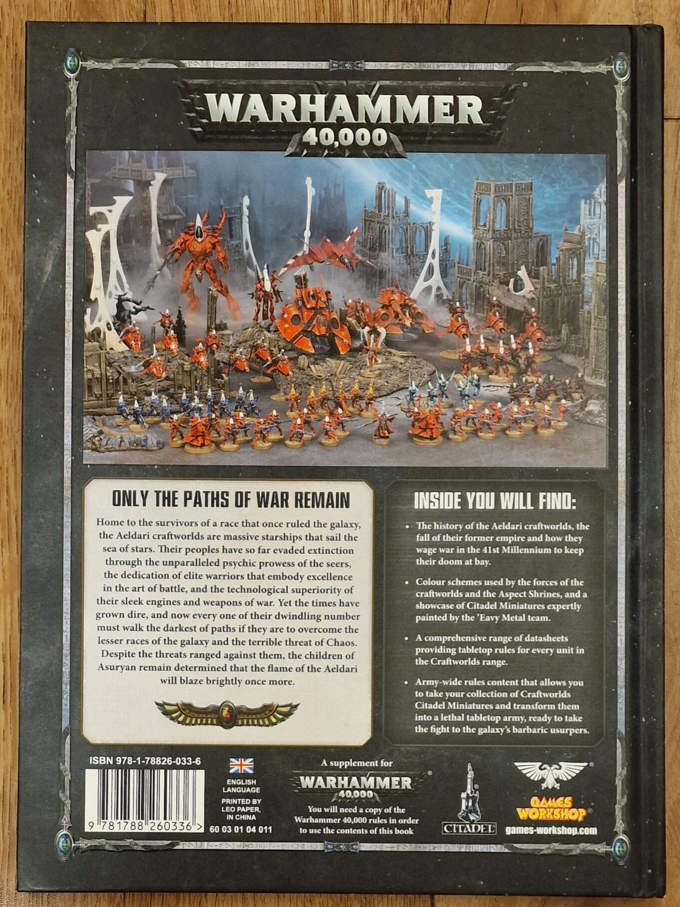 Warhammer 40000 Codex Craftworlds 8th Edition 40K