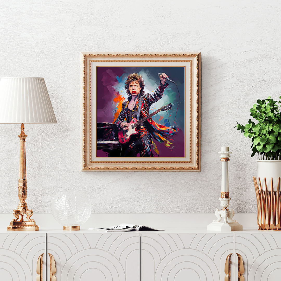 Mick Jagger Rolling Stones Wall Art: Iconic Posters, Prints, Artwork ...