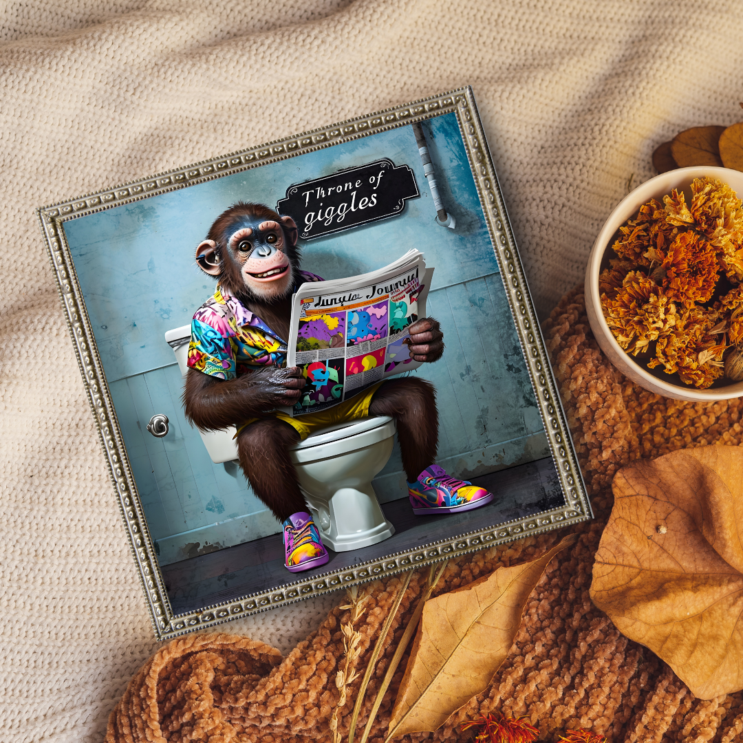 funny monkey wall art