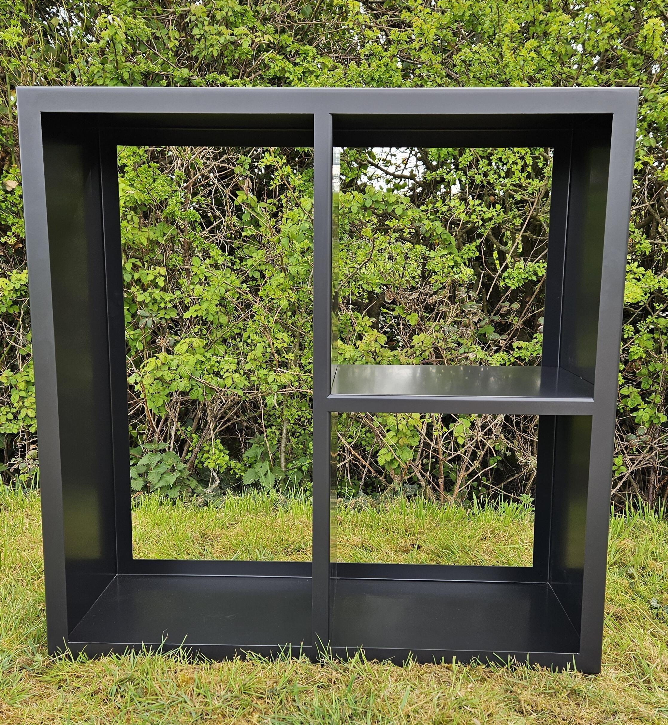 Square Metal Log Store, Indoor or Outdoor, UK Manufactured, Free Delivery
