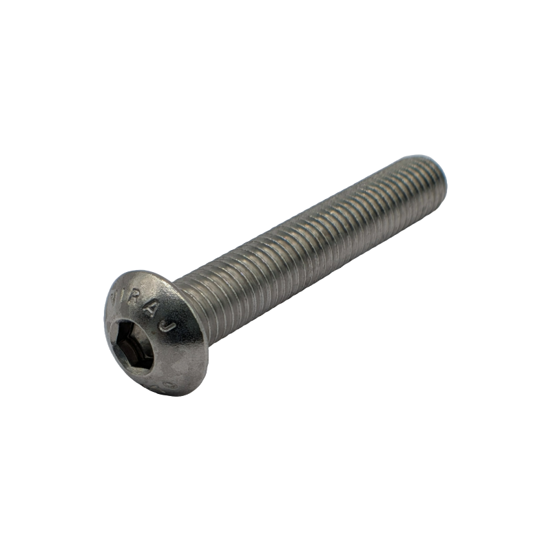Buy M6 x 12 Button Head Socket Screws Stainless Steel A2 (304) - ISO ...